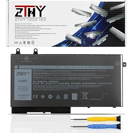 Amazon.com: 68Wh 4GVMP Laptop Battery Replacement for Dell Latitude ...