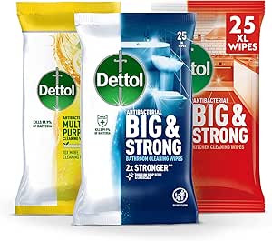 Dettol Antibacterial Biodegradable Multipack: Kitchen, Bathroom ...