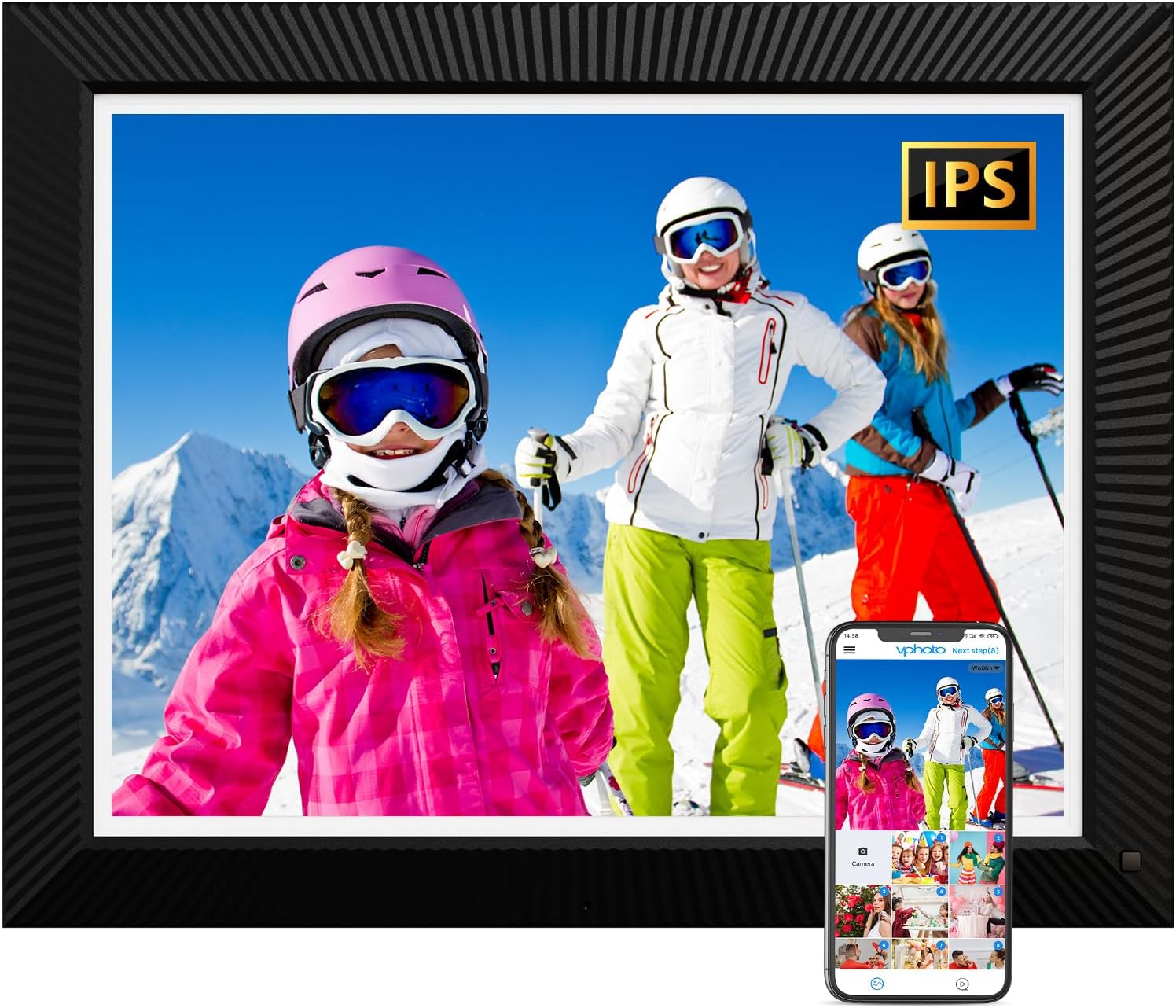 Amazon.com : Large Digital Picture-Frame 16.2" Digital-Photo-Frame ...