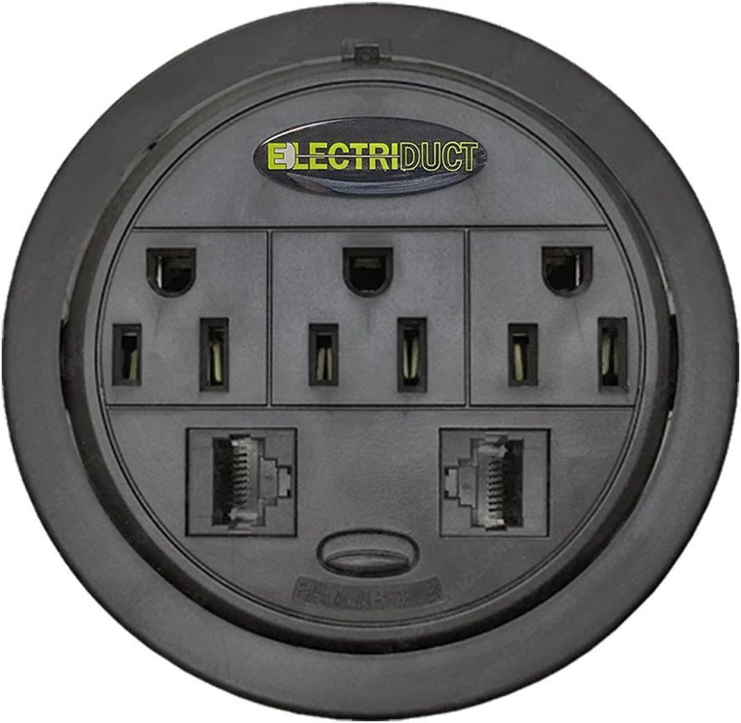 Amazon.com: Power Tap Grommet with Hidden Power Center w/ 3 Power & 2 ...