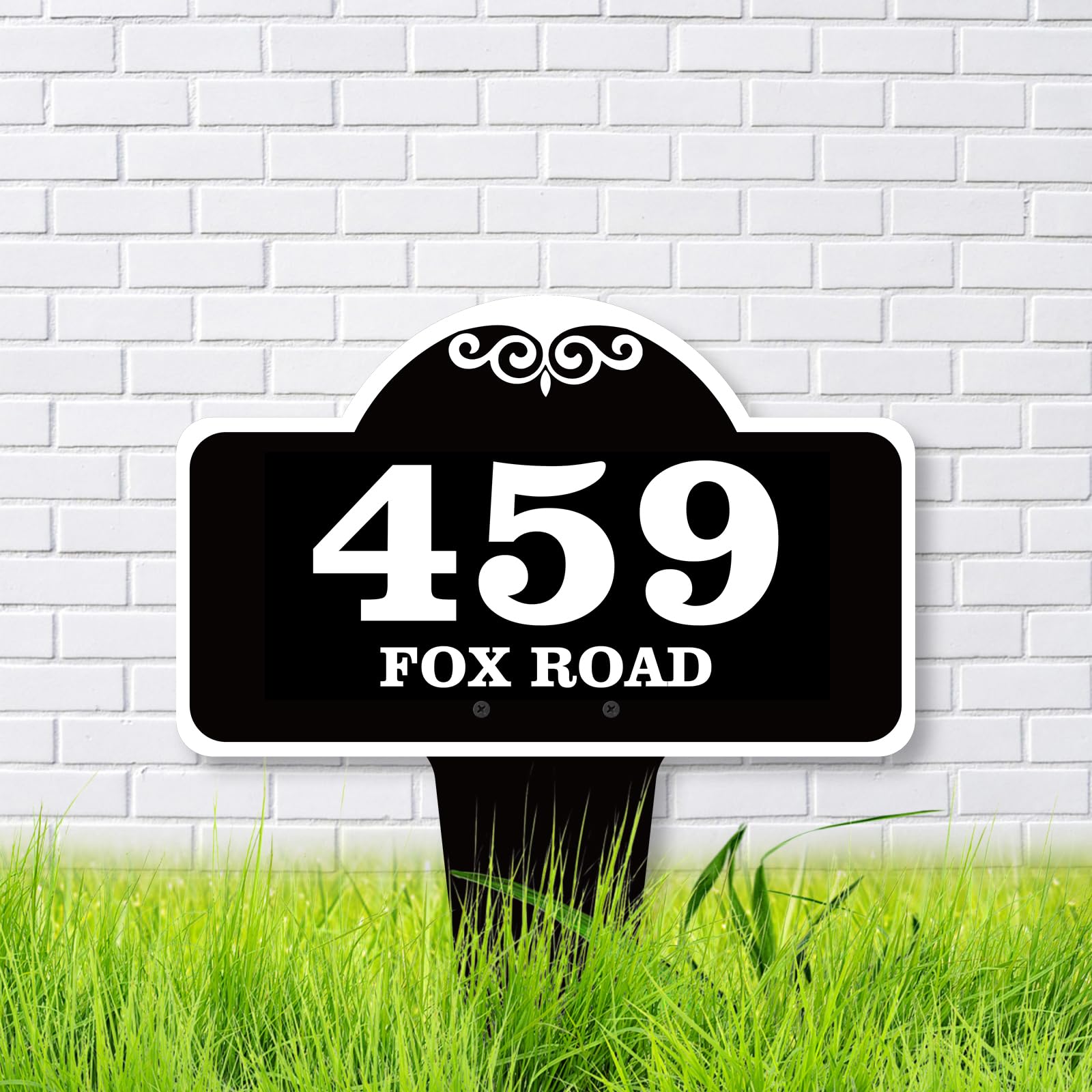 Amazon.com: Personalized Address Signs, Custom House Address Yard Sign ...