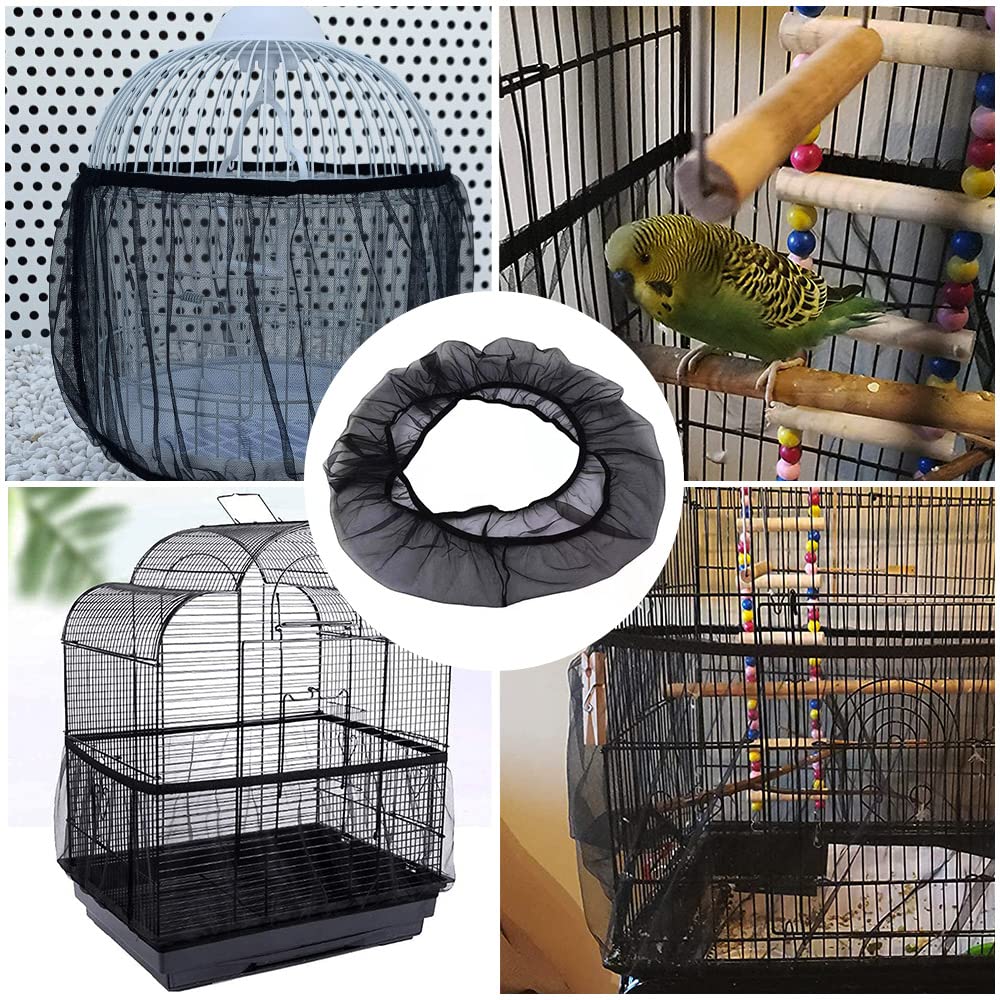 Snapklik.com : Universal Bird Cage Seed Catcher, Elasticity Airy Gauze ...