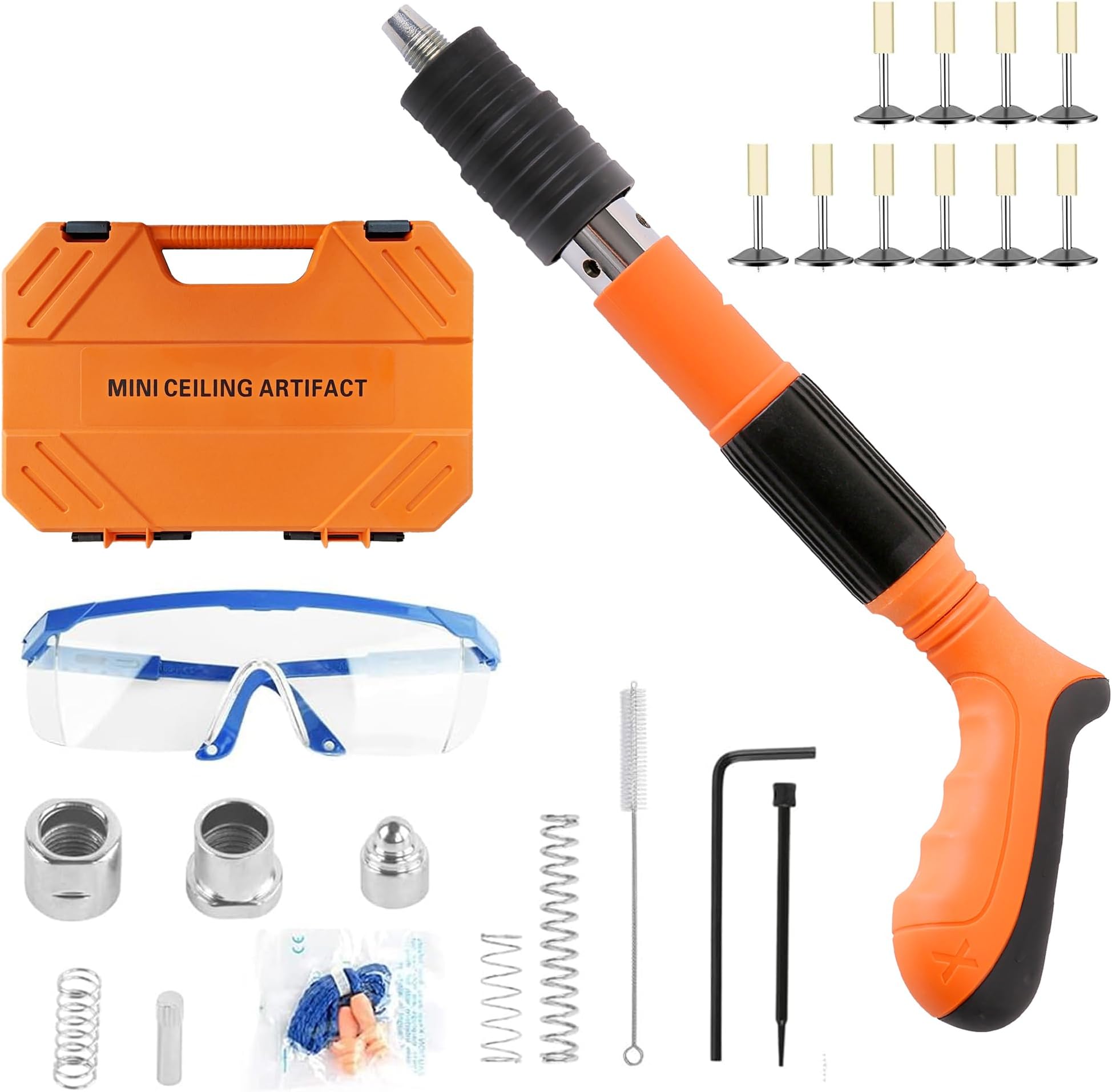 Amazon.com: Concrete Nail Gun Kit - Manual Mini Steel Hammer Air Nailer ...