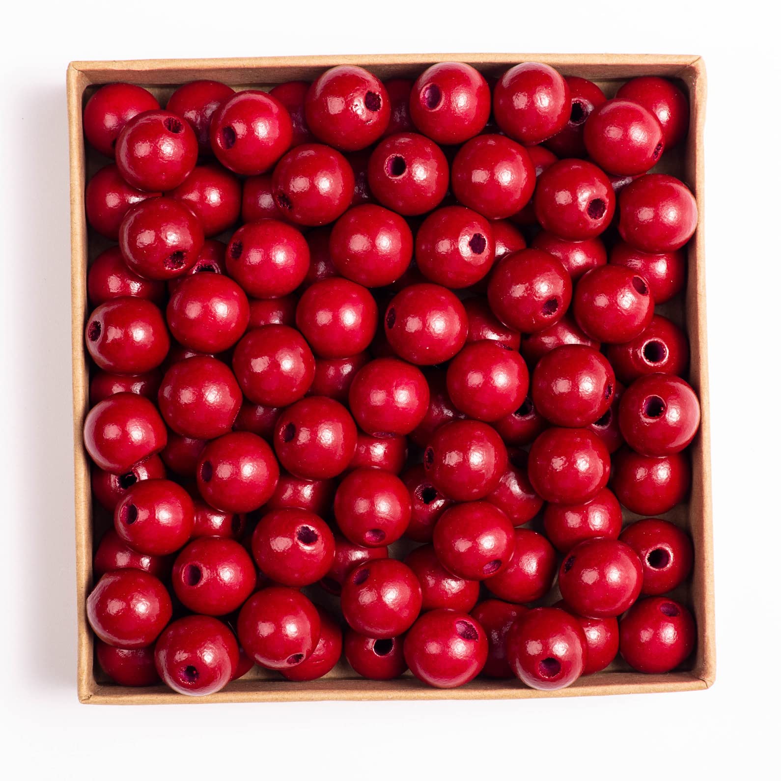 Snapklik.com : Decoendiy 100 Pieces Wood Beads For Crafts 16mm Colored ...