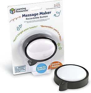 Amazon.com: Learning Resources Message Maker Recordable Button, Social Emotional Learning Toys ...