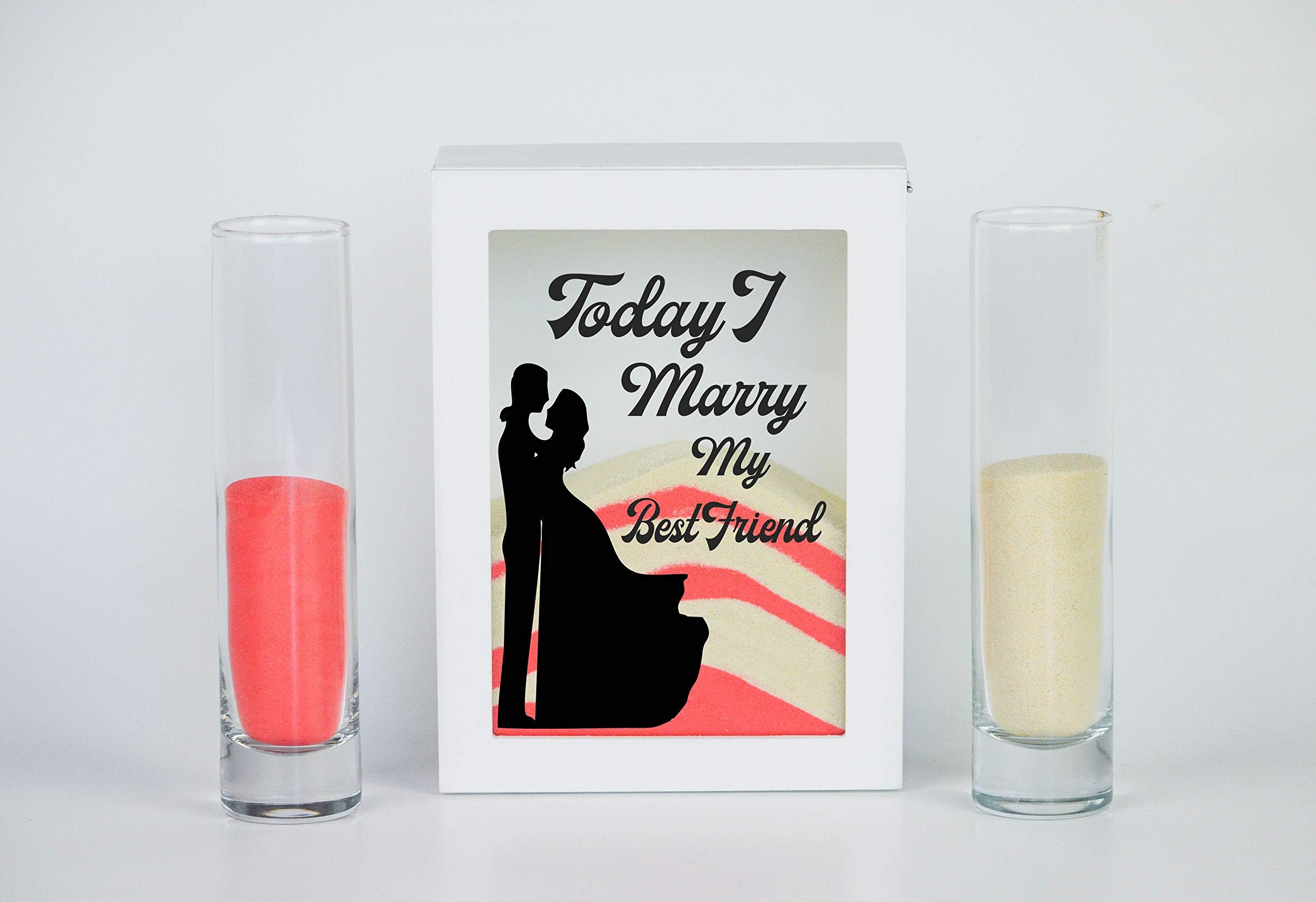 Amazon.com: Sand Ceremony Set, Black Shadow Box Mr. & Mrs., Shadow Box ...