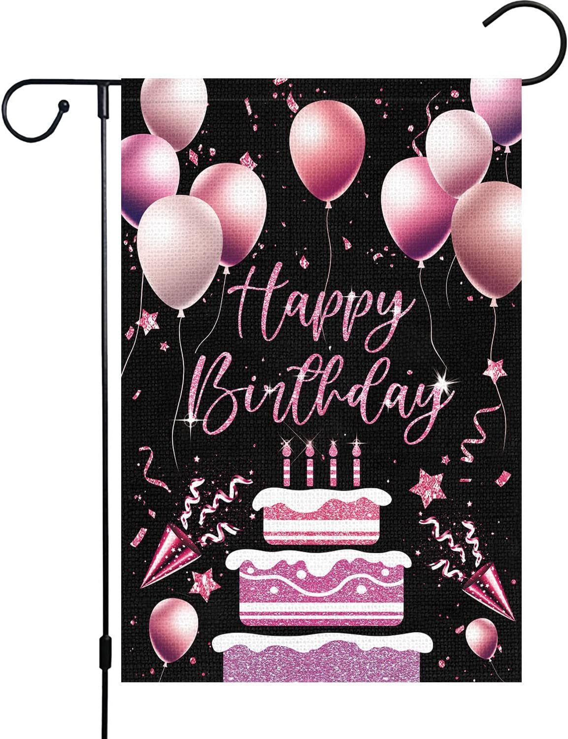Amazon.com : Helewilk Happy Birthday Garden Flag, Burlap Vertical ...