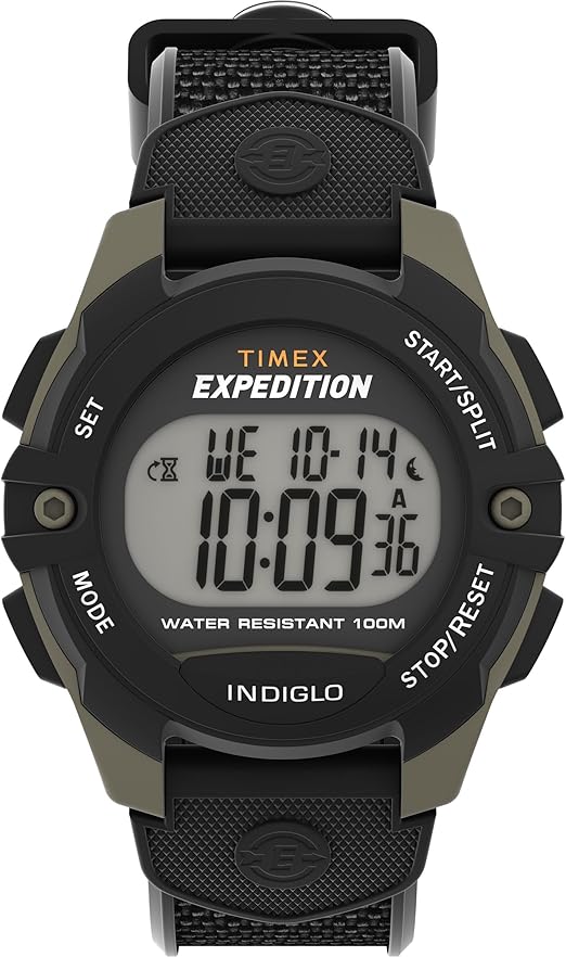 Amazon.com: Timex Men's Expedition 41mm Watch - Black Strap Digital ...