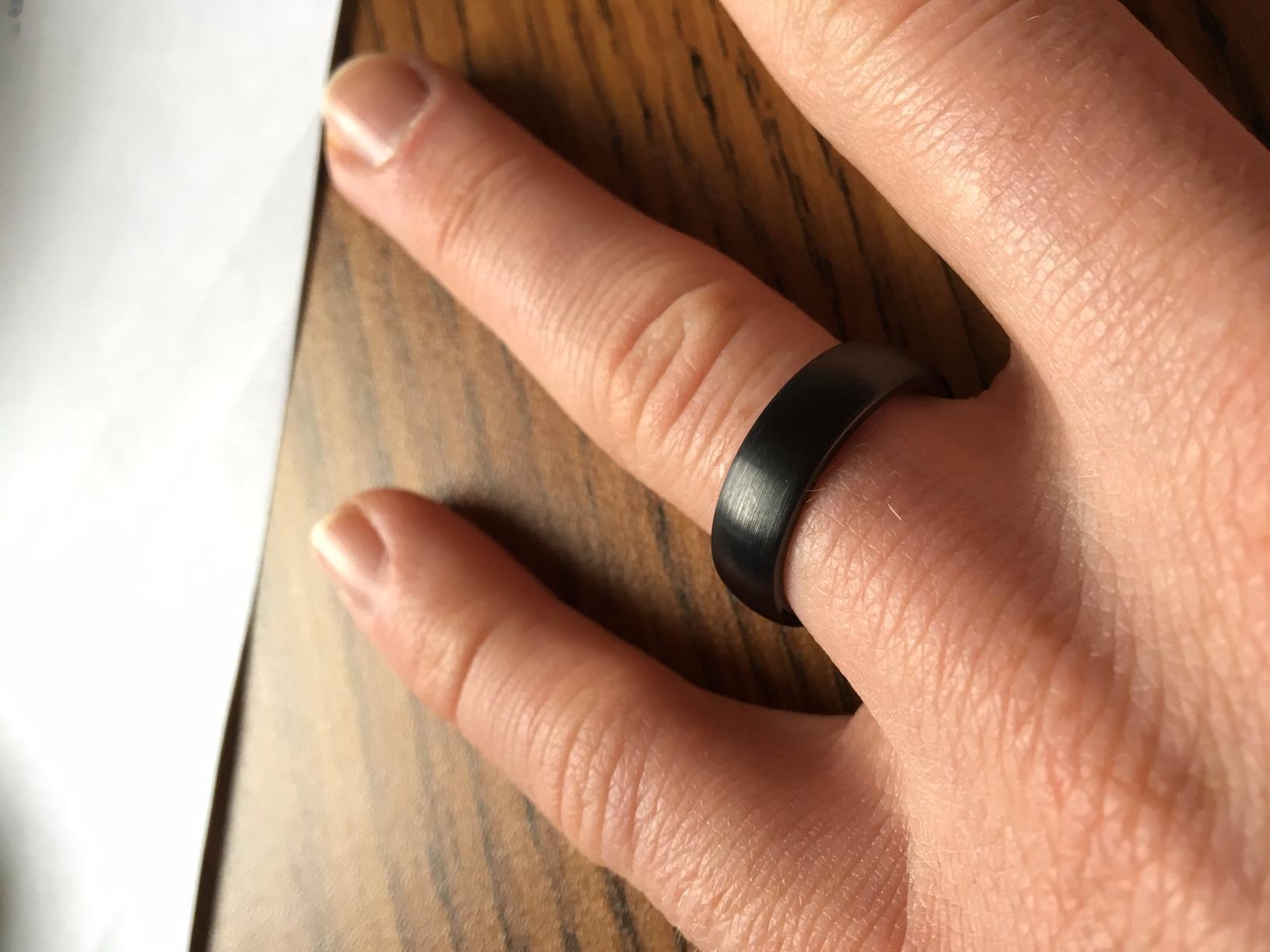 SOMEN TUNGSTEN 4mm 6mm 8mm Black Ceramic Rings Brushed Comfort Fit ...