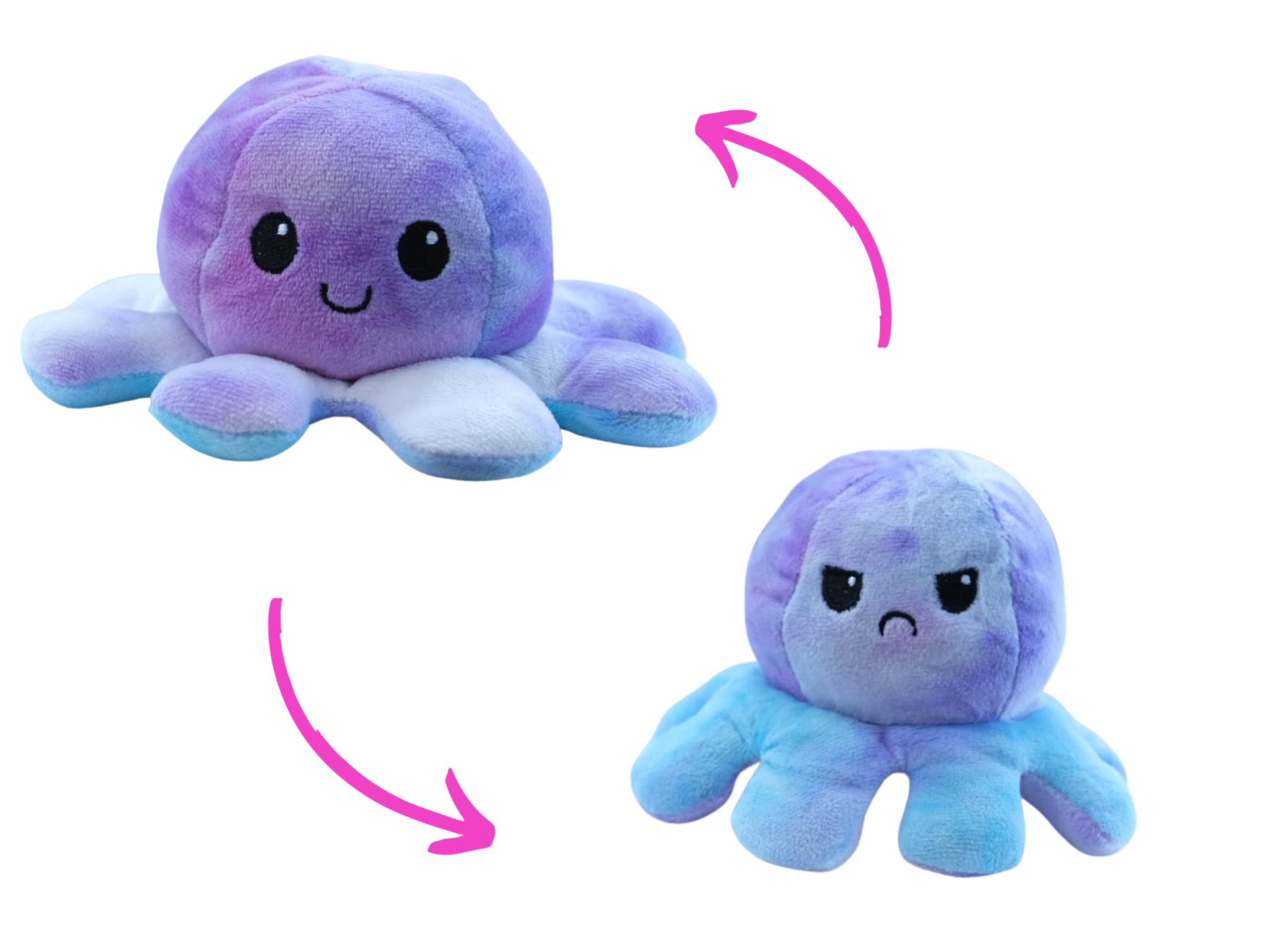 Buy Halle P Reversible flip friend Octopus tie dye effect Plush Plushie ...