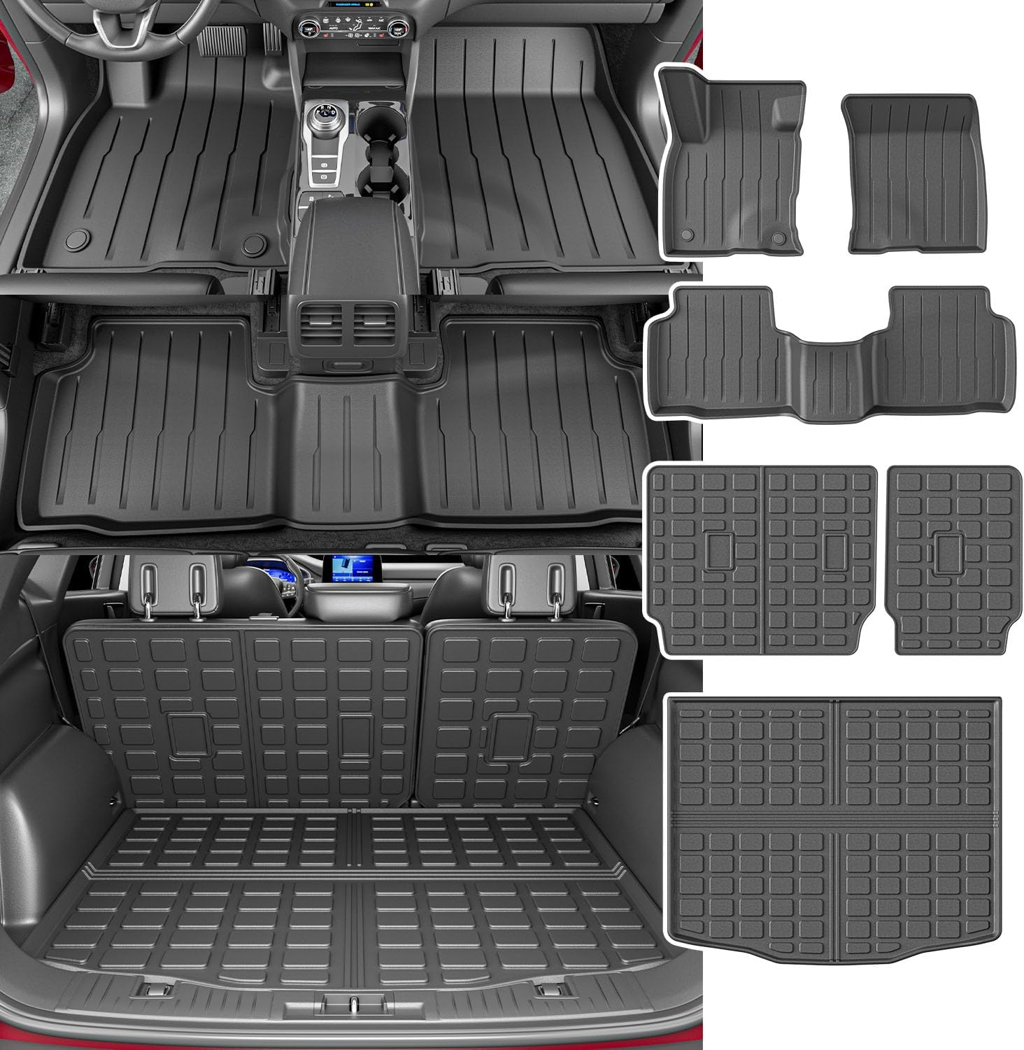 Amazon.com: powoq Fuel Floor Mat Compatible with 2020-2025 Ford Escape ...