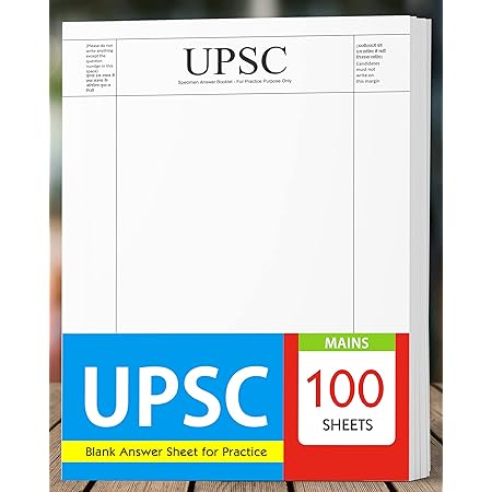 Amblitz UPSC Mains Answer Sheet, Blank for Practice (A4-200 Page, Pack ...