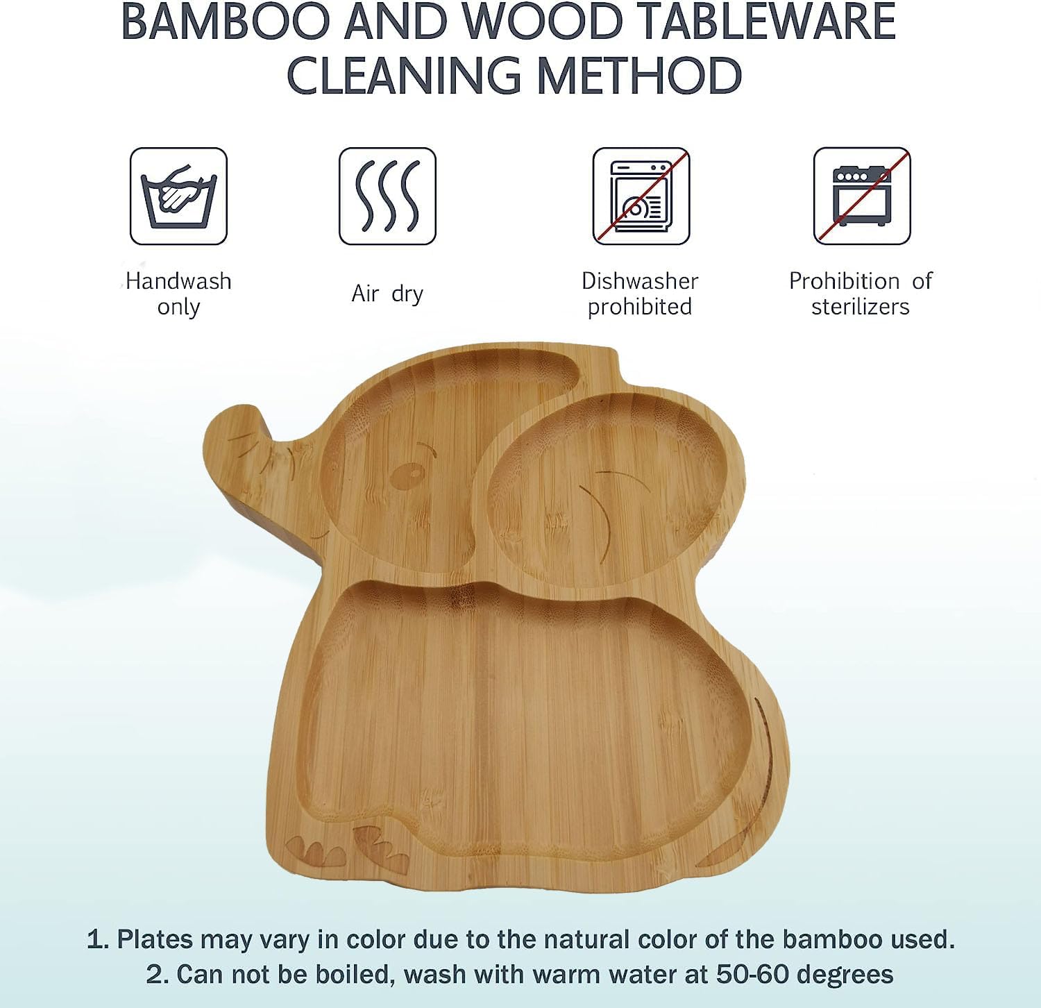 Platos de bambú para aperitivos,Productos esenciales para bebés de ...