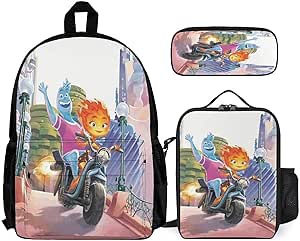 Amazon.com: UPIKIT Classic Diisney Movie Backpack Set, Elemental School ...