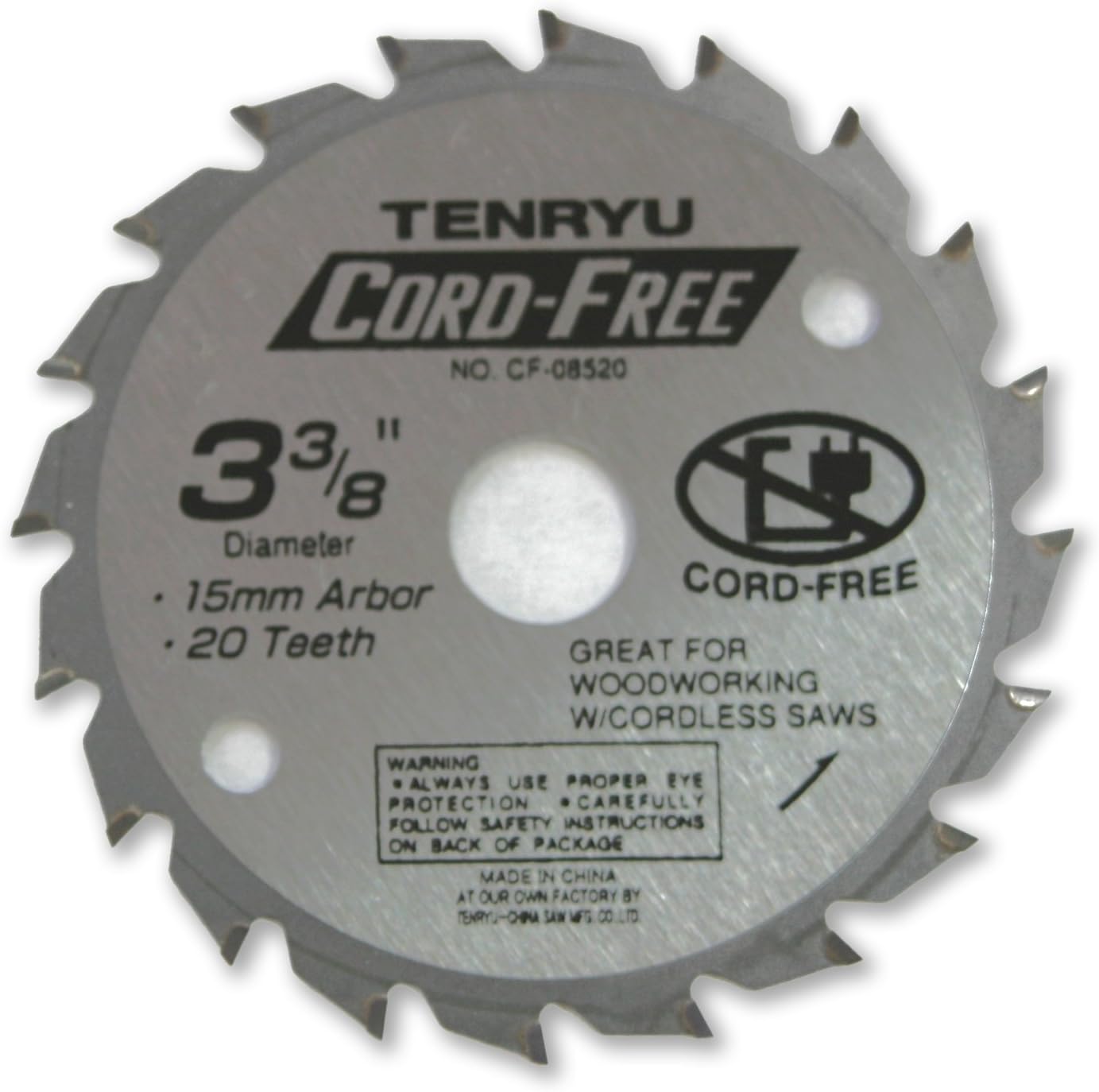 Tenryu CF-08520 3-3/8 x 20T x 15mm Blade - Circular Saw Blades - Amazon.com