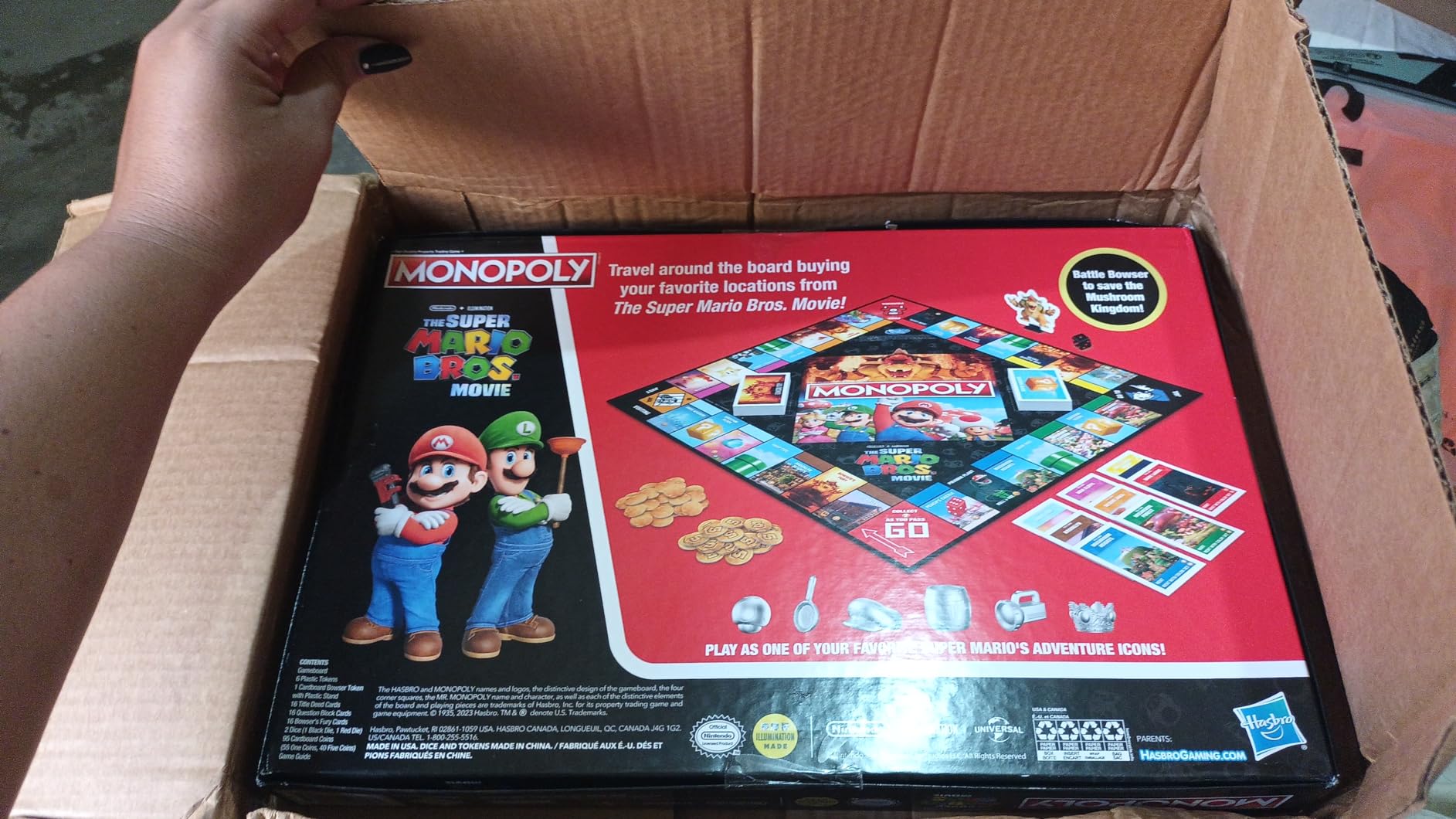 $4/mo - Finance Monopoly The Super Mario Bros. Movie Edition Kids Board ...