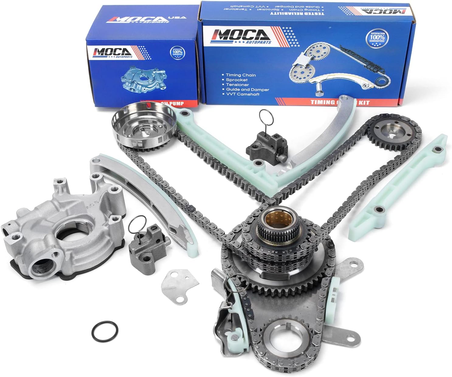 Amazon.com: MOCA Timing Chain Kit & Oil Pump for 03-07 Dodge Dakota ...