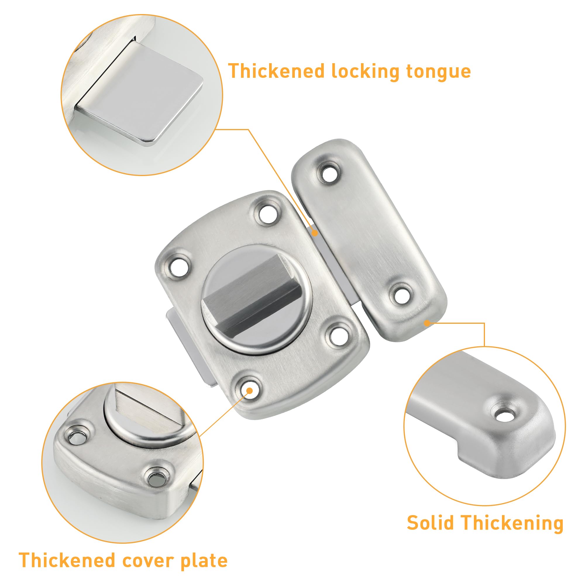 Snapklik.com : Gate Latch Slide Bolt Latches Lock,Medium Size Safety ...