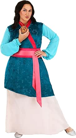 Costume Femme Disney Mulan Grande Taille Costume Adulte Disney Cosplay ...