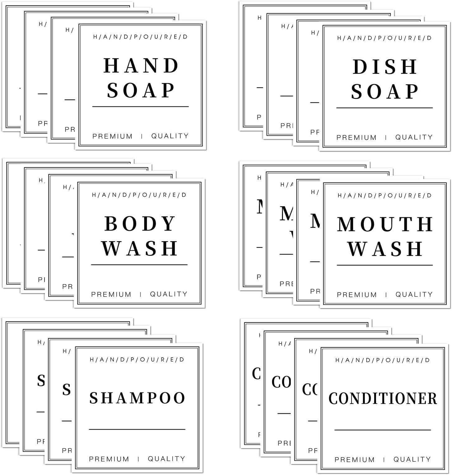 Amazon.com: KUSVADO Waterproof Bottle Labels for Kitchen and Bathroom ...