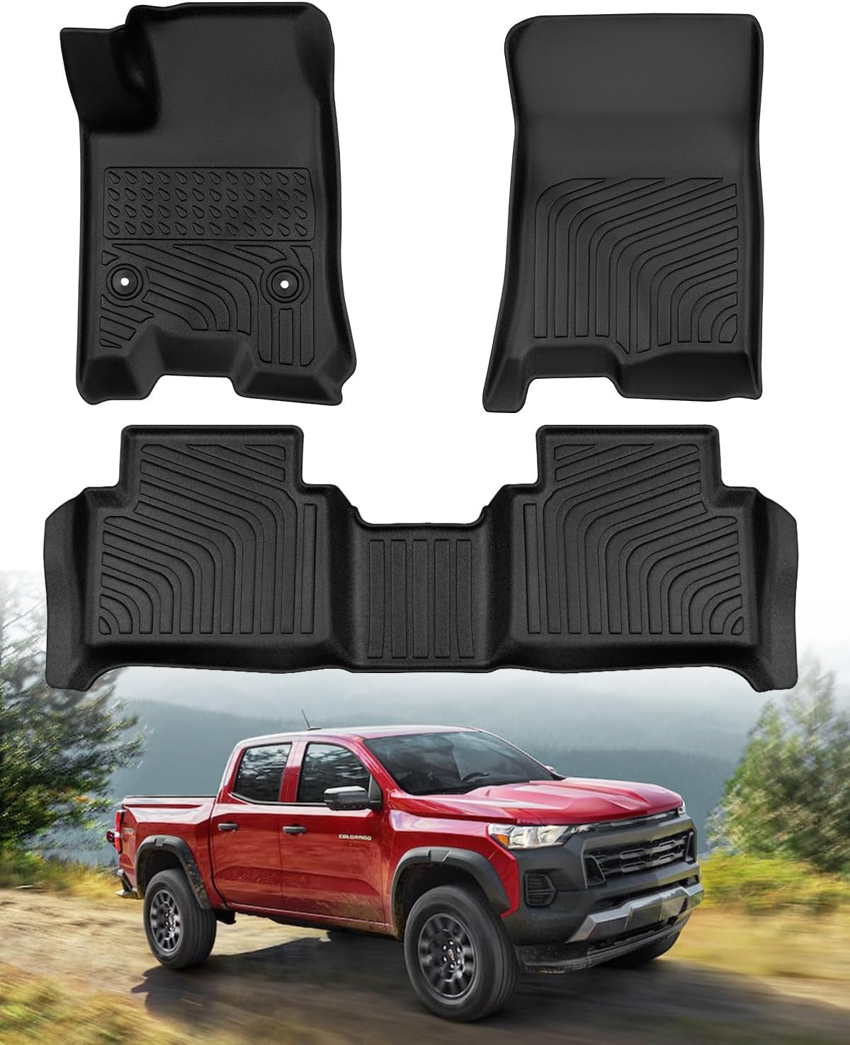Amazon.com: All Weather Floor Mats Set Custom Fit for Chevy Chevrolet ...