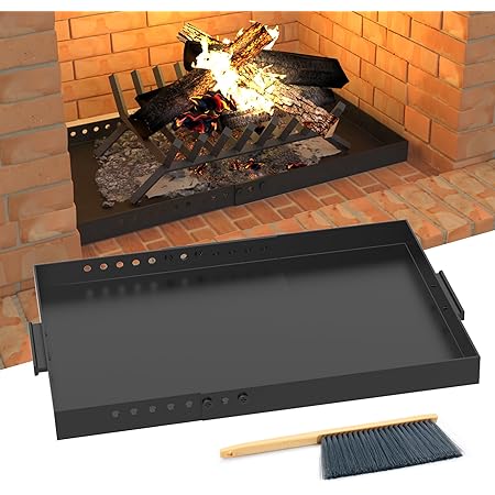 Amazon.com: Mxclimate Expandable Fireplace Tray,Adjustable Black Ash ...