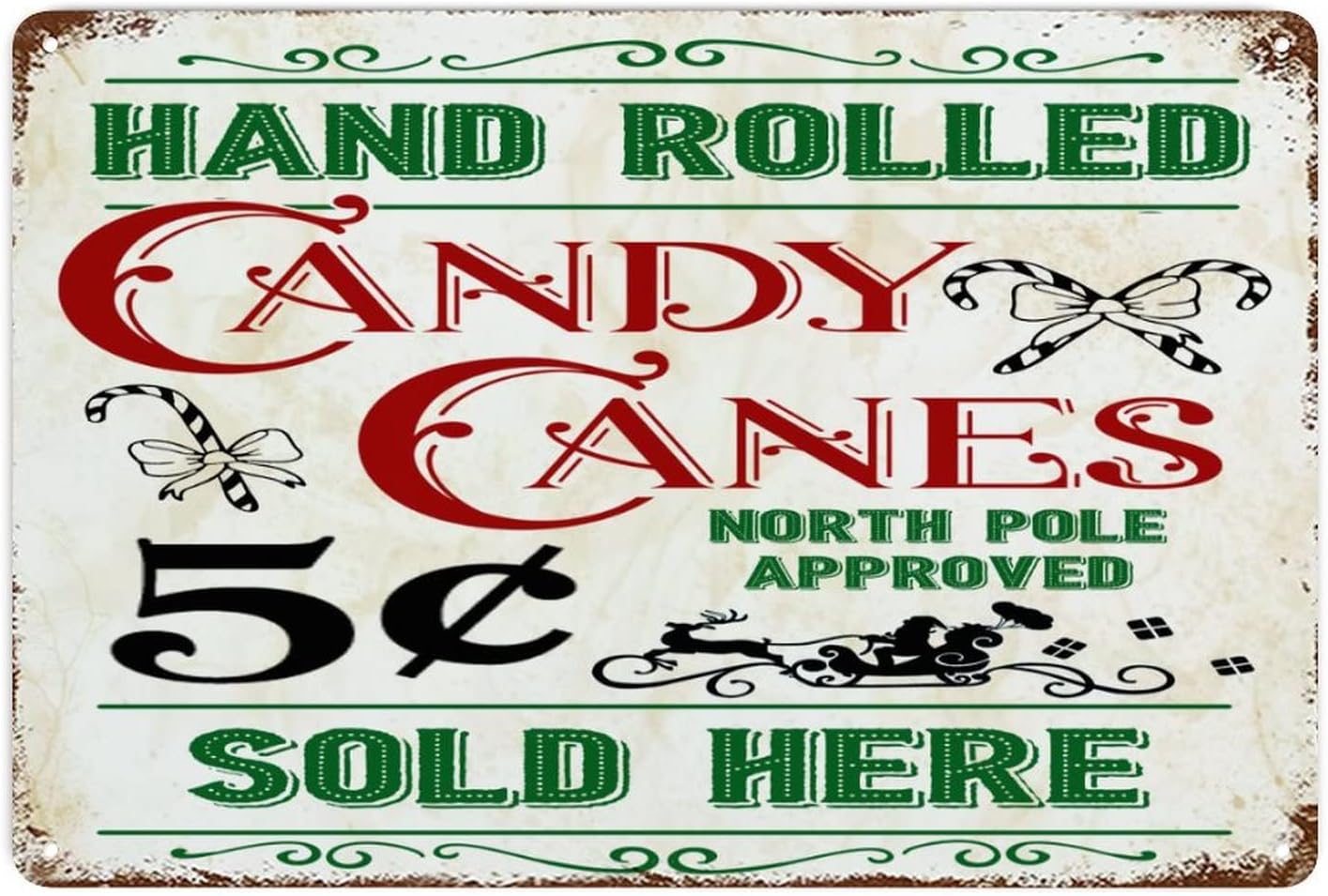 Amazon.com: NoneQeleve Hand Rolled Candy Canes Sold Here Shabby Chic ...