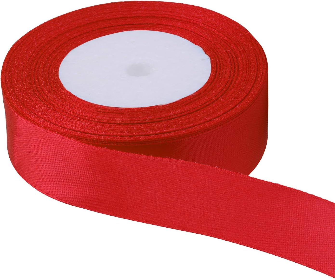 Amazon.com: Double Faced Satin Ribbon 25MM - 25 Metres- Red [Full ROLL ...