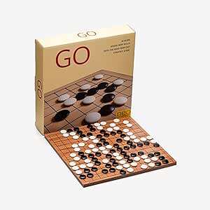 GO Game Set 22.5x22.5 cm Bamboo Colour Engineered Wooden Board 14 mm ...