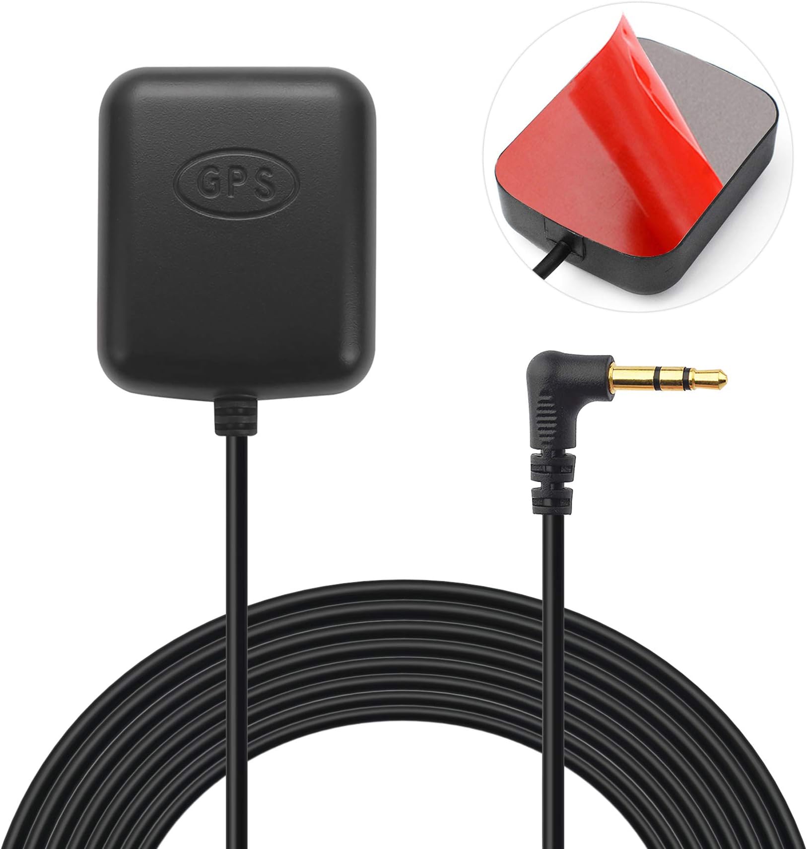 Bingfu GPS Antenna Vehicle Car Dash Cam Active GPS Aerial with 3.5mm ...