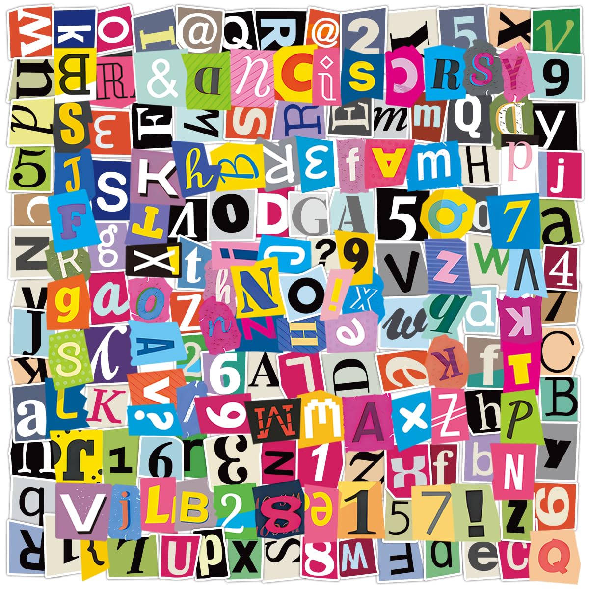 Amazon.com: 400Pcs Alphabet Stickers, Letter and Number Stickers for ...