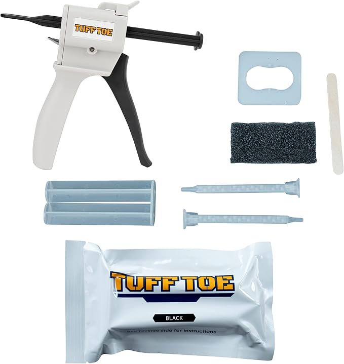 Amazon.com: Tuff Toe Work Boot Repair Kit: BLACK TUFF GUN APPLICATOR ...