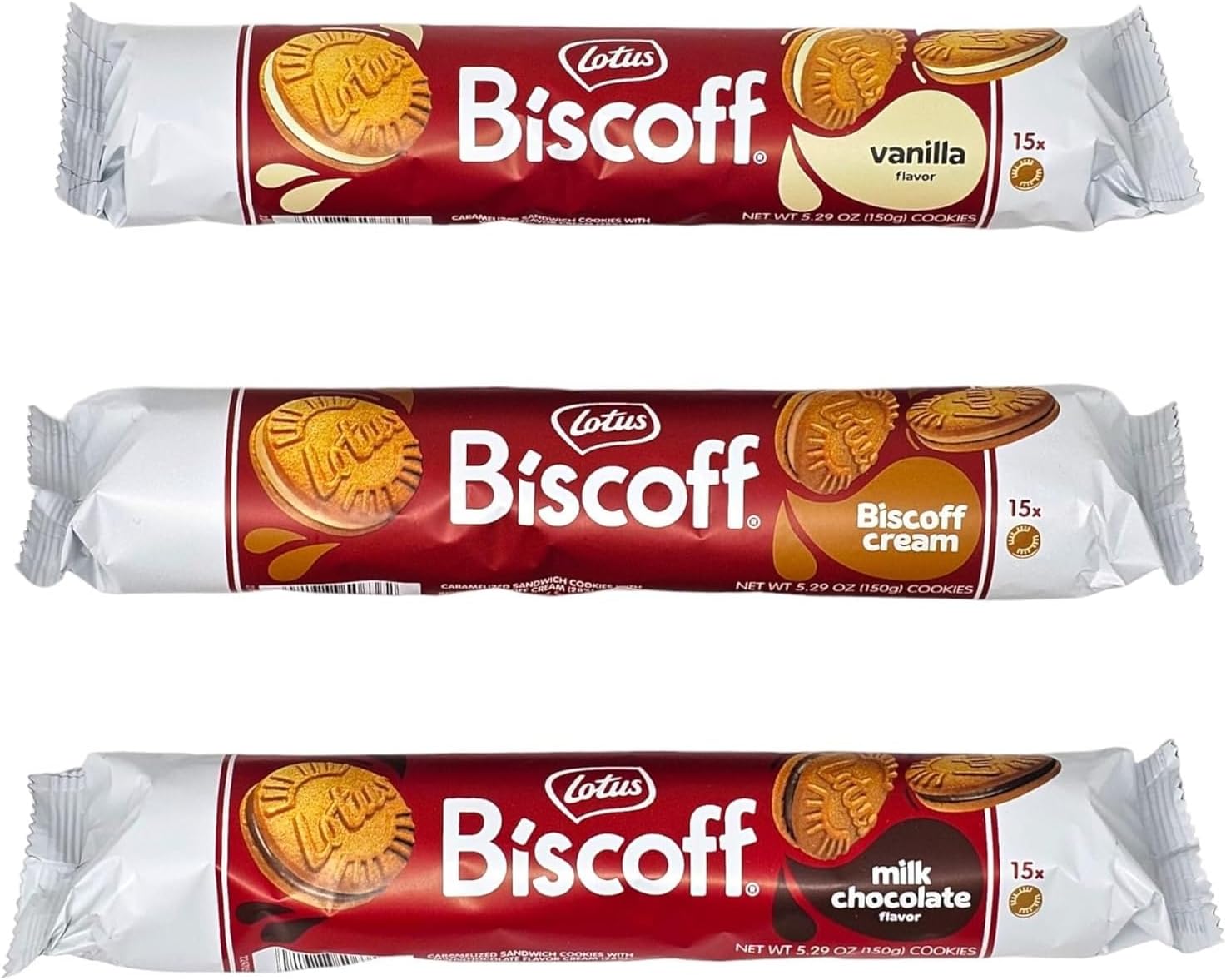 Amazon.com: Biscoff Sandwich Cookies, Vanilla