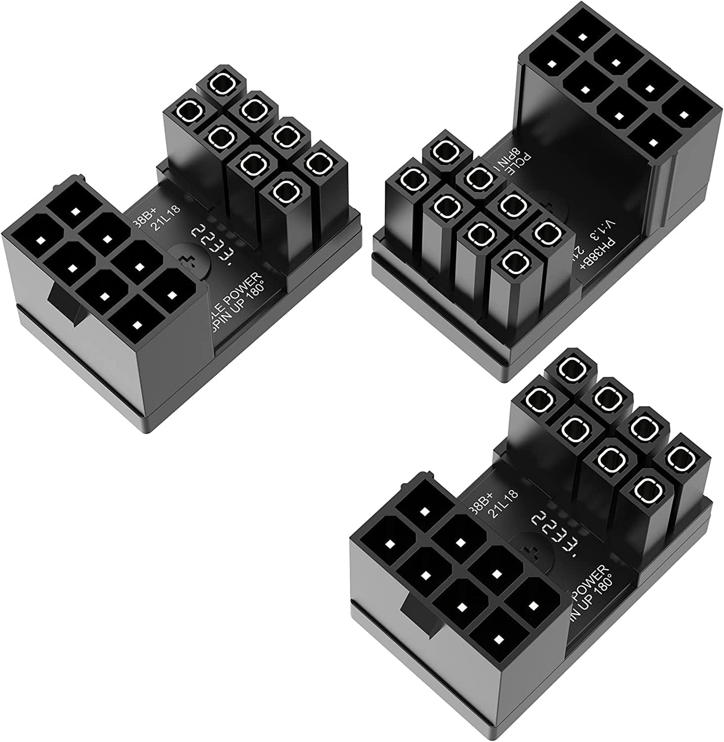 Amazon.com: EZDIY-FAB PCIe 5.0 12VHPWR GPU Power Bridge, 12+4 Pin Angle ...