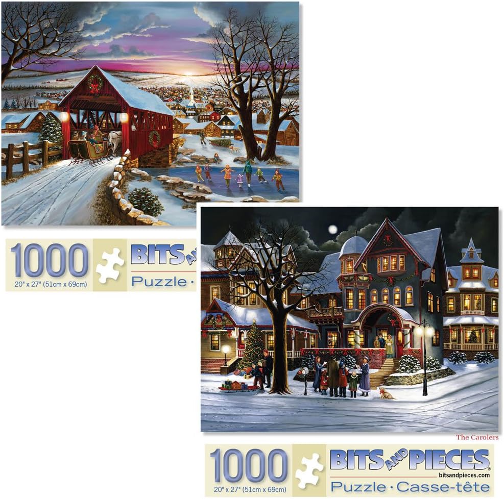 Bits and Pieces - Set of Two (2) 1000 Piece Jigsaw Puzzle for Adults 20 ...