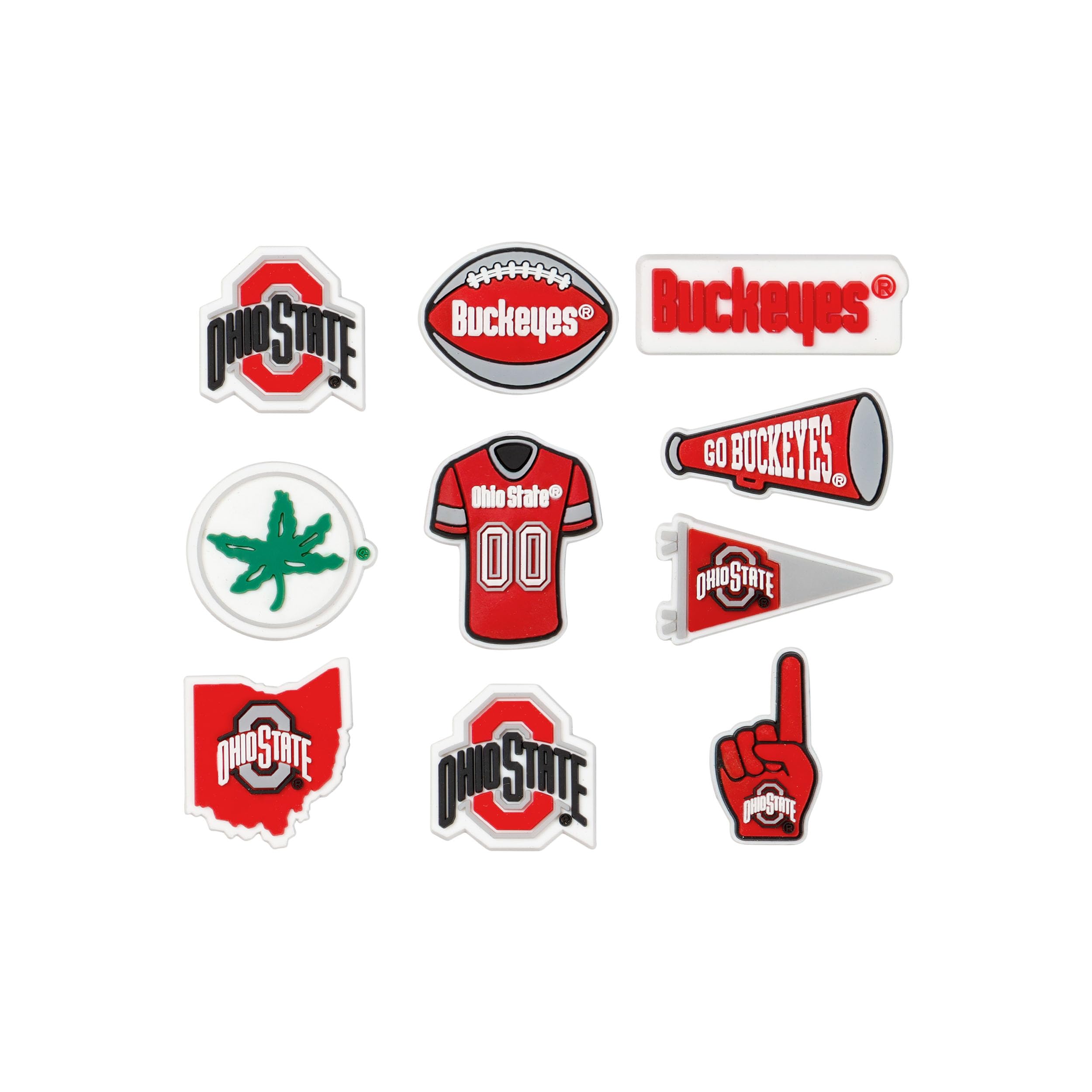 Snapklik.com : FOCO Ohio State Buckeyes NCAA Team Clog Shoe Charms