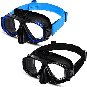 Amazon.com : Fabbay 2 Pcs Adults Swimming Goggles with Nose Cover ...