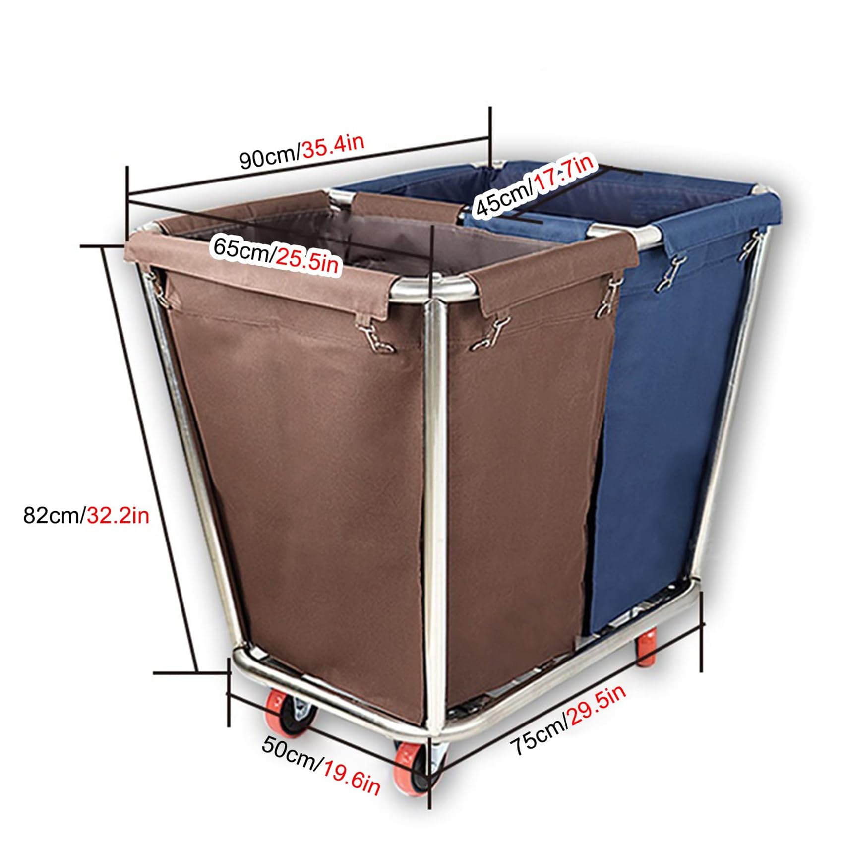 Amazon.co.jp: ホテルリネンカート 業務用 ランドリーワゴン サービス