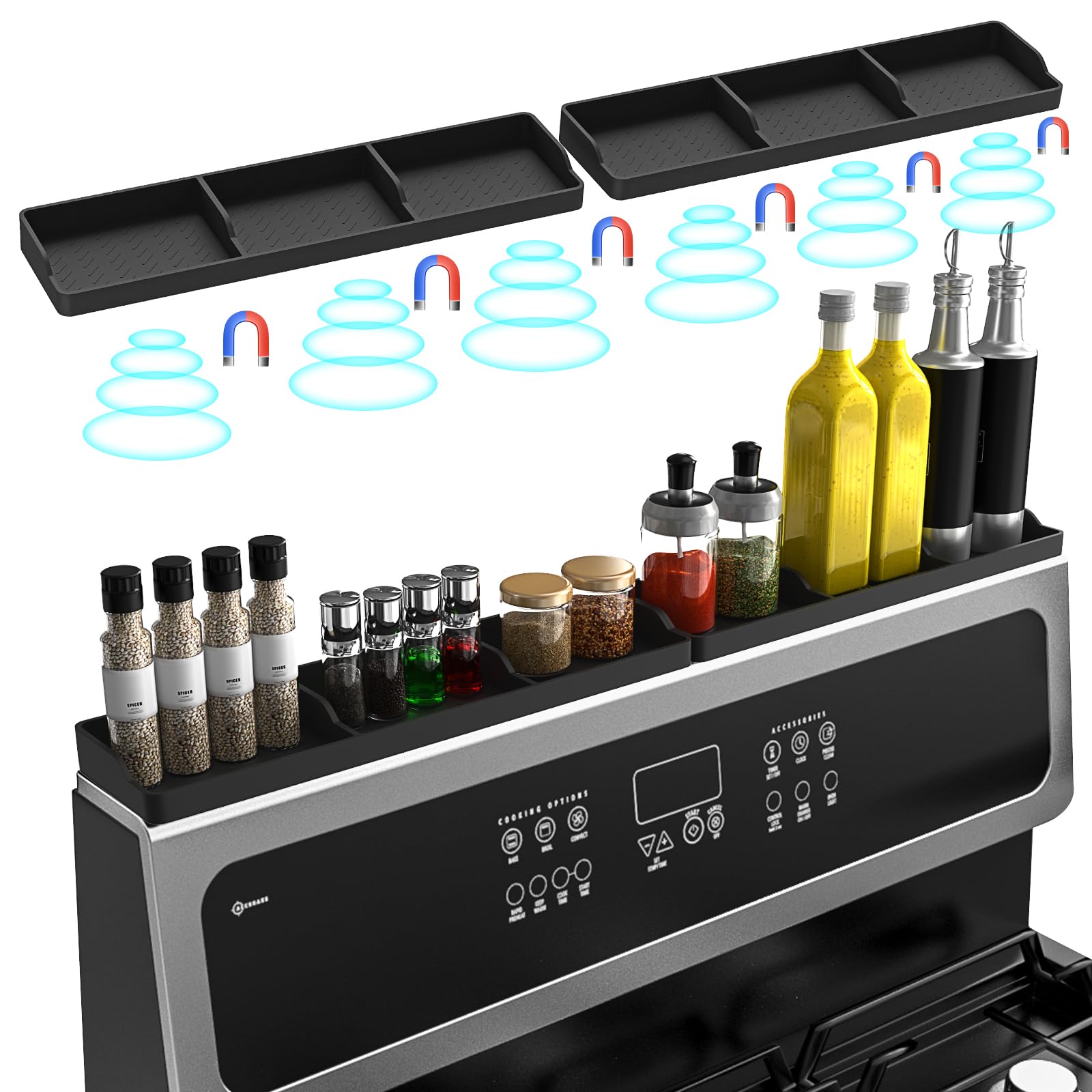 Amazon.com: 30 Inch Silicone Stove Oven Top Shelf Magnetic for Kitchen ...