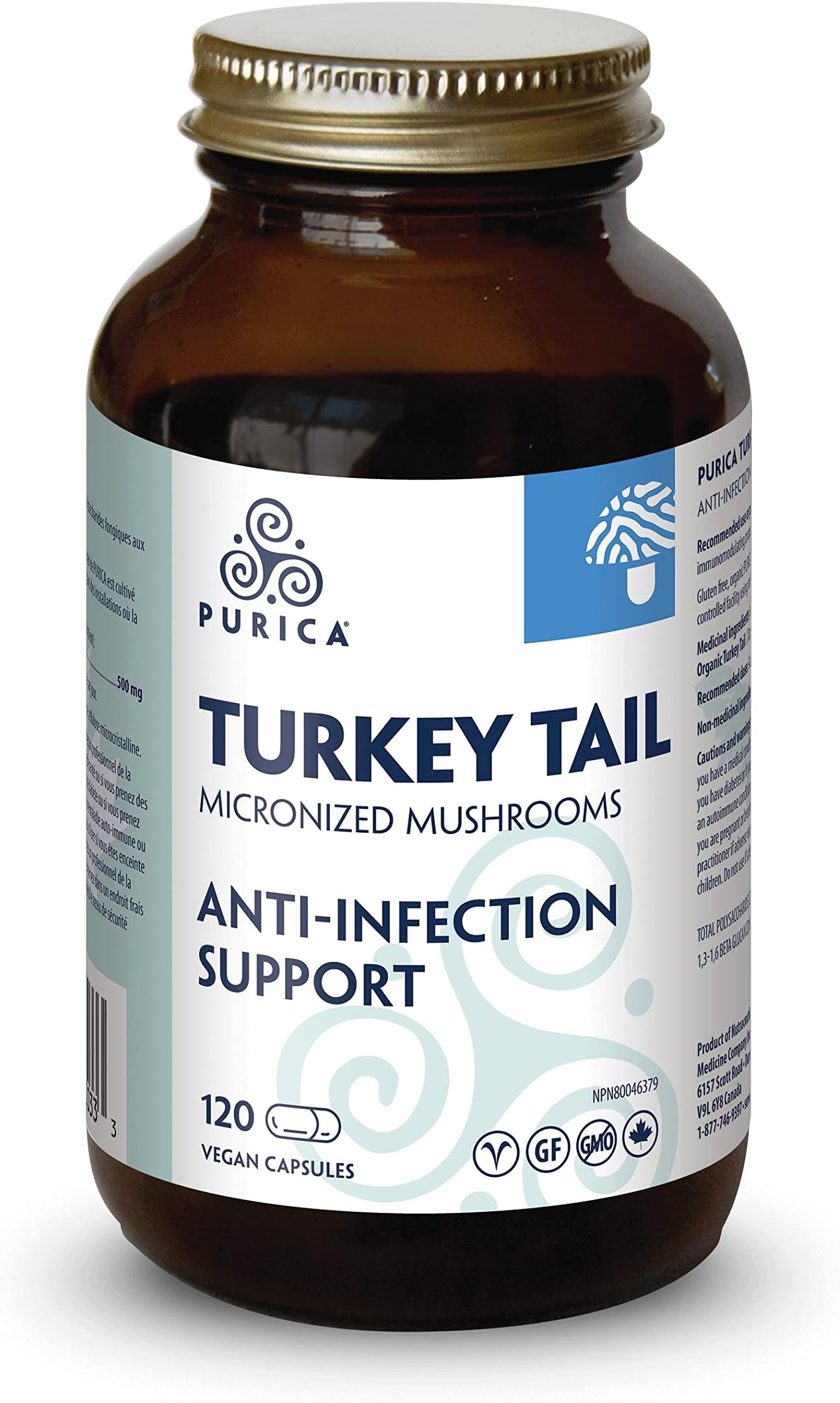 Amazon.com: PURICA 500mg Coriolus Yunzhi Mushroom(Turkey Tail) 120 ...