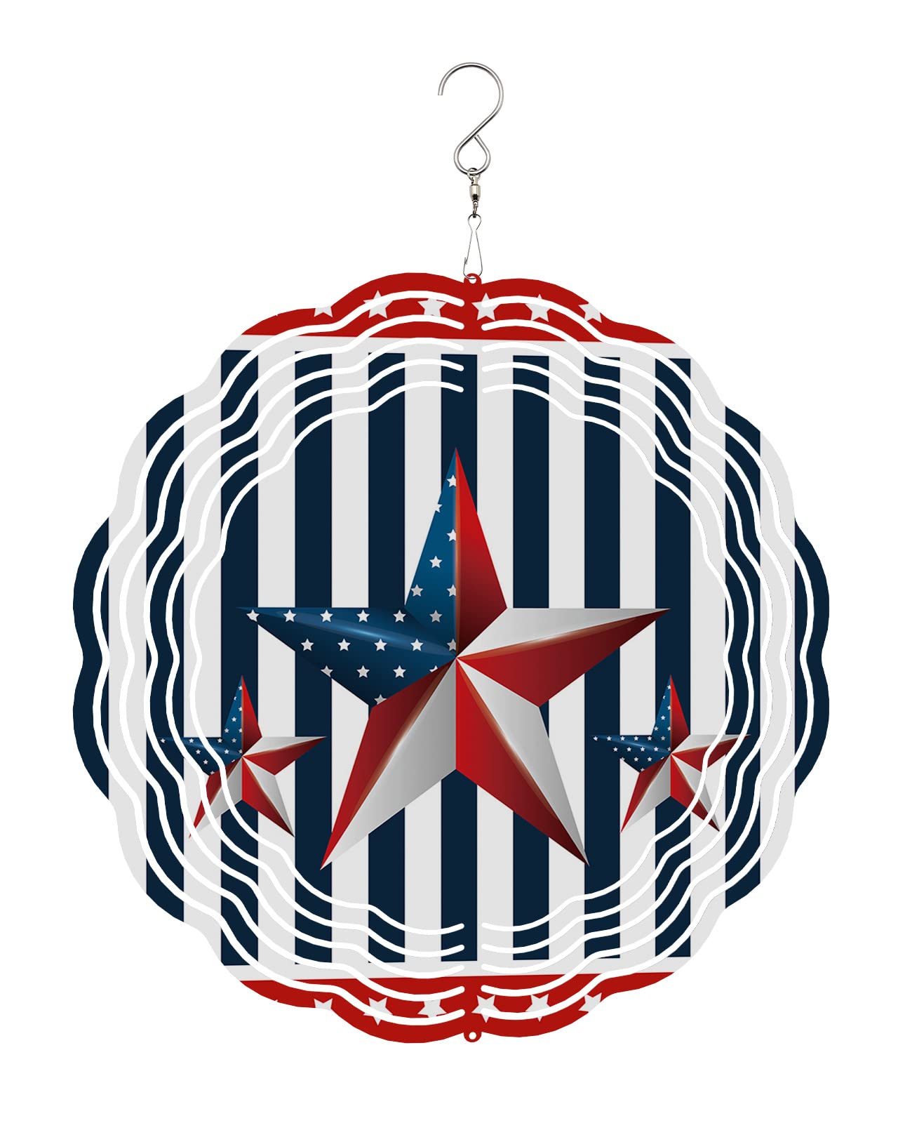 Amazon.com: Wind Spinners for Yard and Garden- US Flag Stars Stripes 3D ...