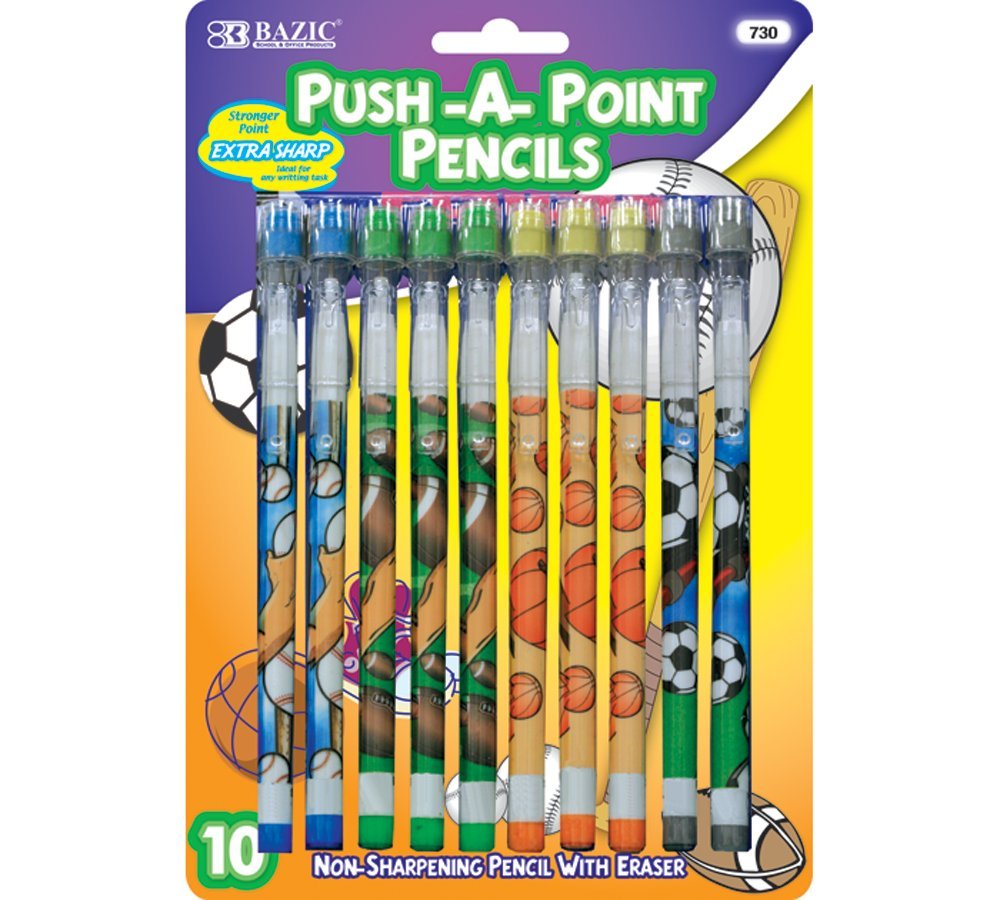 Amazon.com : BAZIC Sports Multi-Point Pencil (8/Pack) (Case of 24 ...