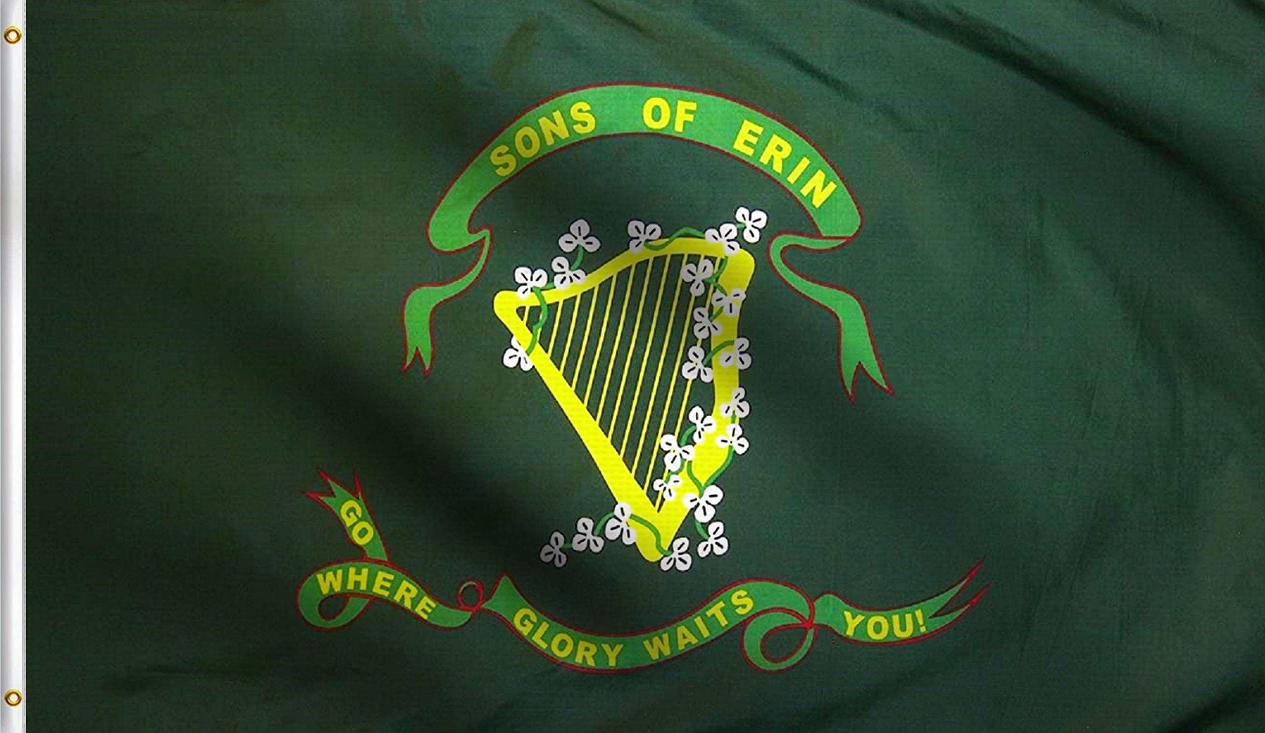 Amazon.com : Erin Go Bragh Flag 3x5 3 x 5 NEW IRELAND IRISH Banner ...