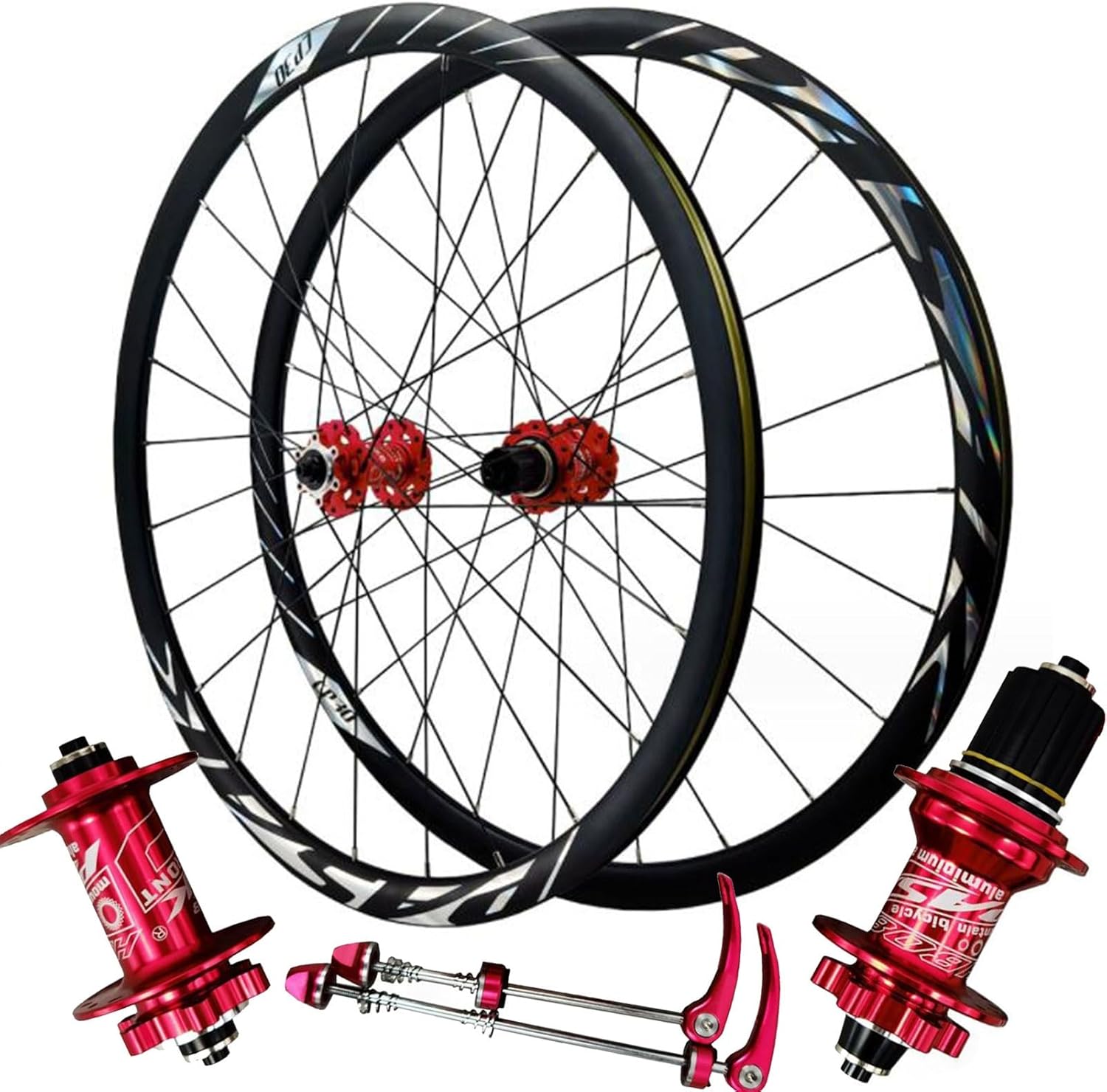 Amazon.com : ZECHAO 700C Disc Brake Road Wheel Set,Aluminium Alloy ...