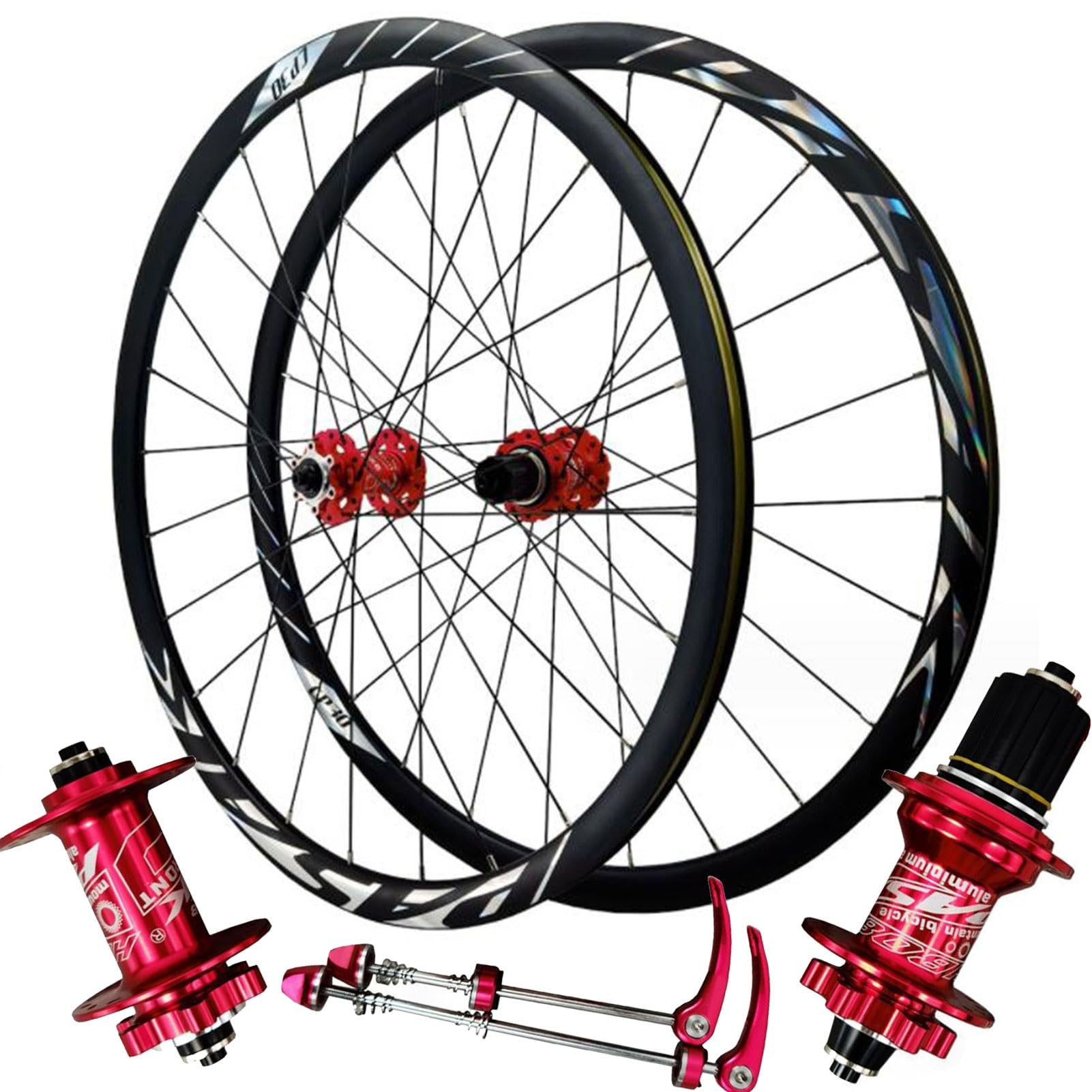 Amazon.com: ZECHAO 700C Disc Brake Road Wheel Set,Aluminium Alloy ...