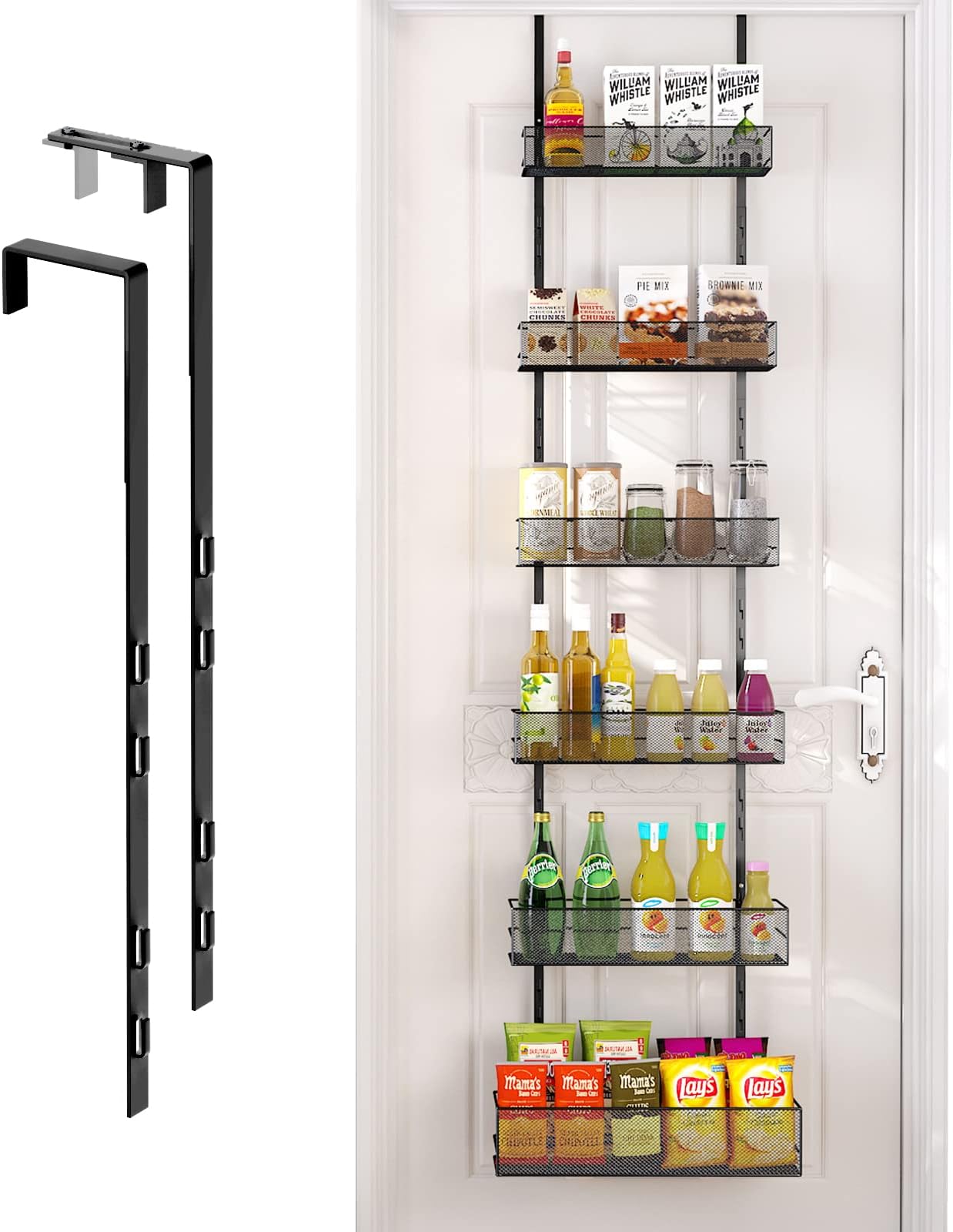 Amazon.com: NHZ Over The Door Pantry Organizer -With Adjustable Steel ...