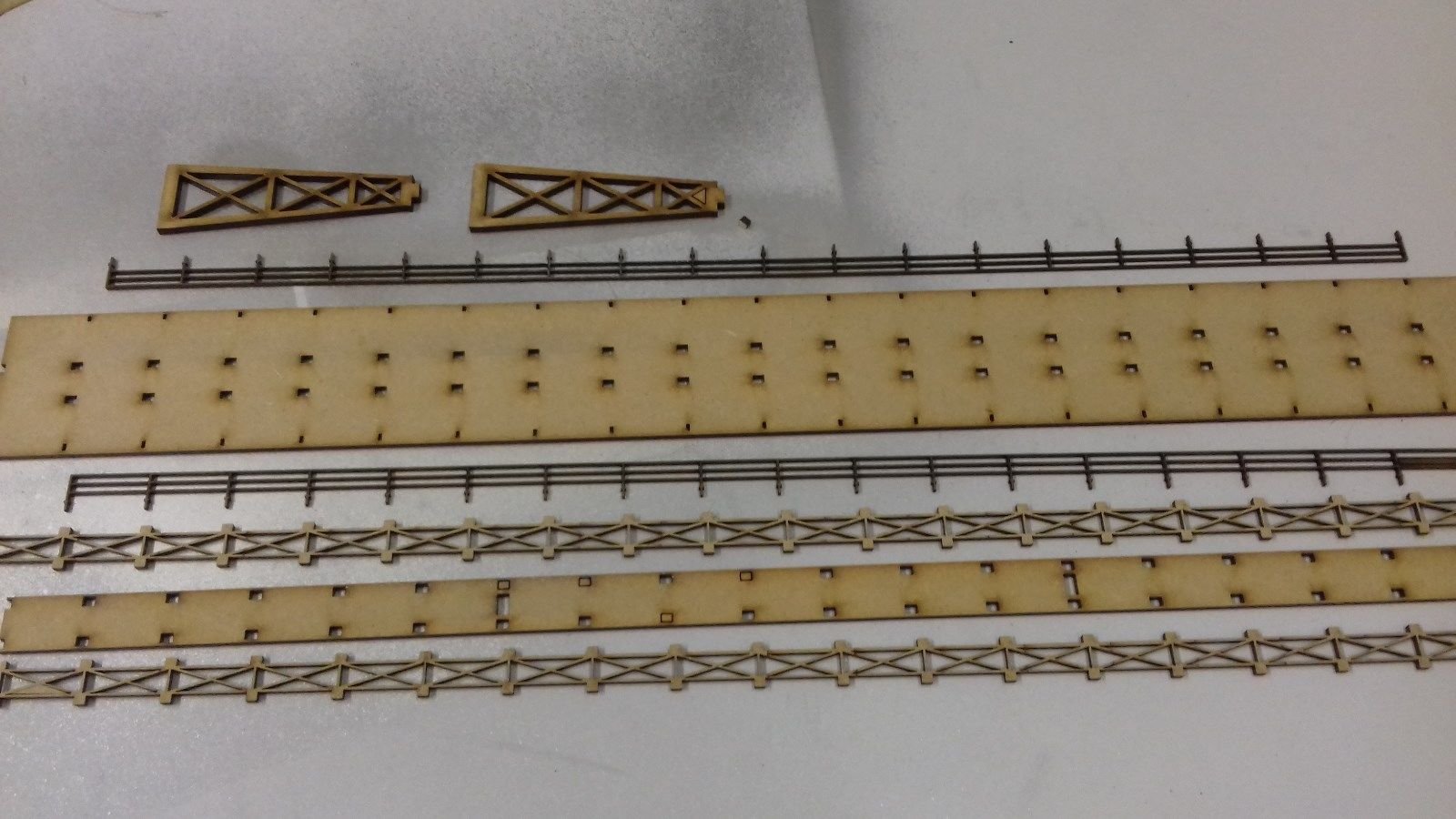 Buy Model Railway Single Track Viaduct Bridge Kit OO Gauge Laser Cut ...