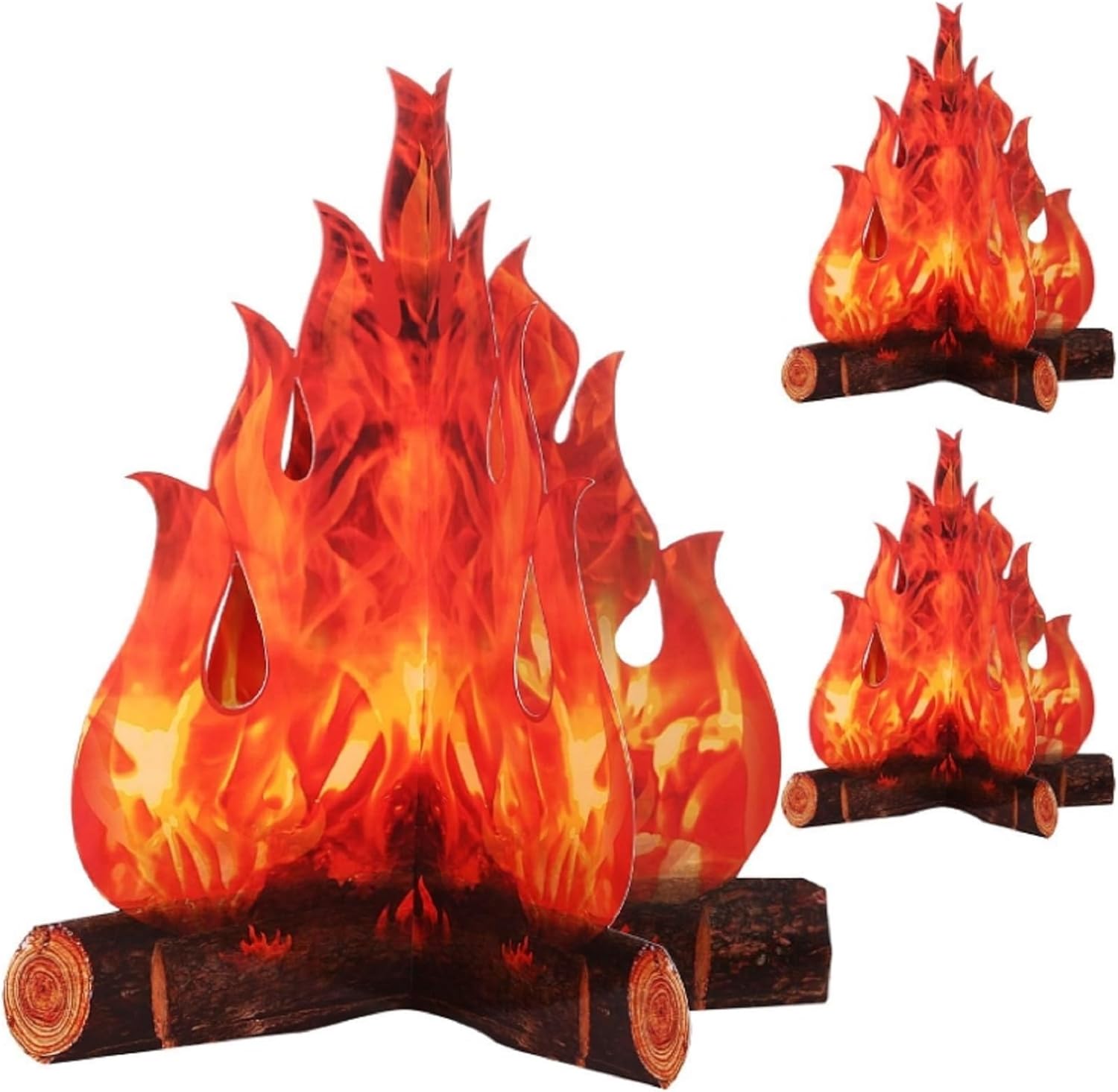 Amazon.com: Boao 3 Set Thanksgiving Fake Fire Artificial Fake Flame ...