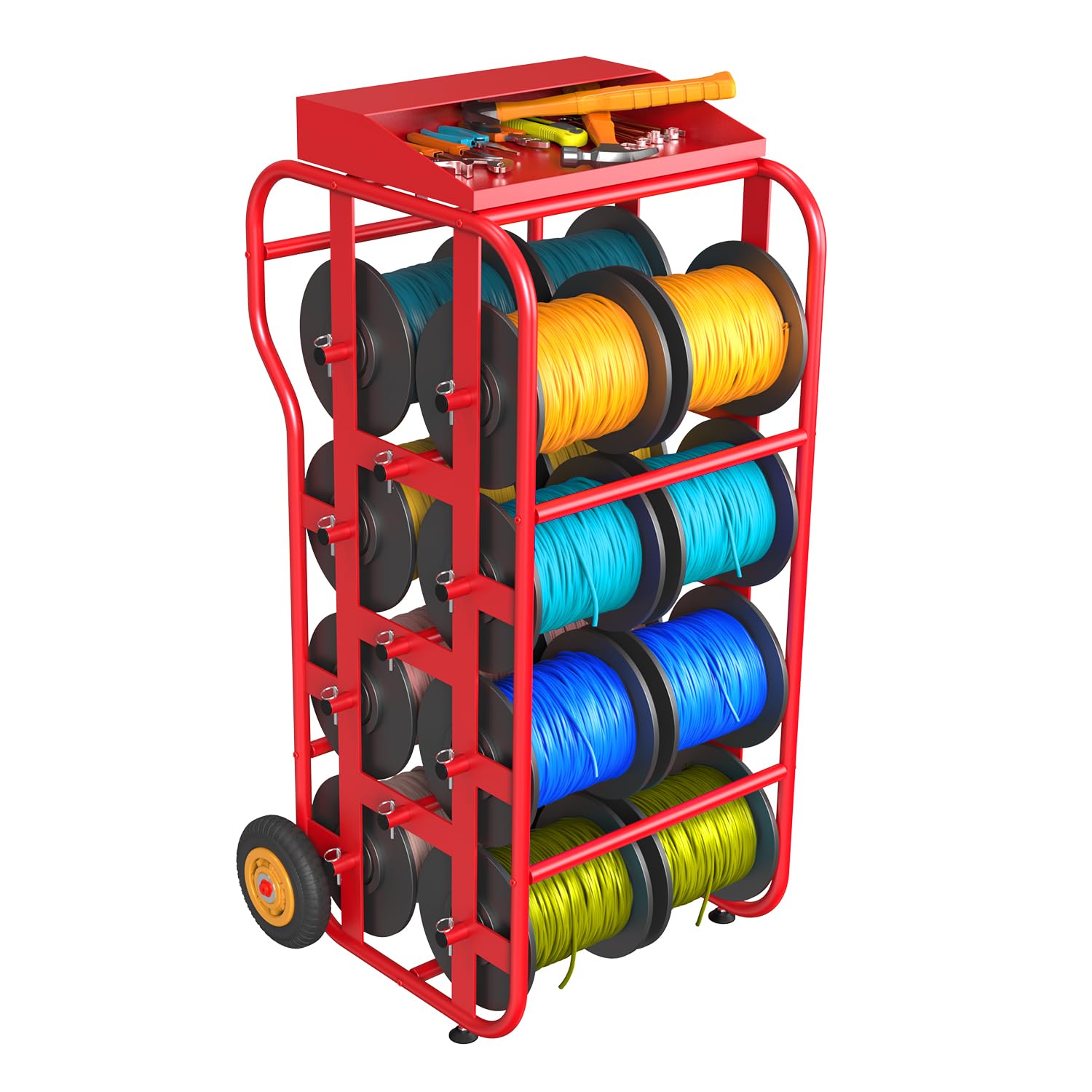 Wire Spool Rack,Cable Caddy,Portable Wire Holder for Efficient Cable ...