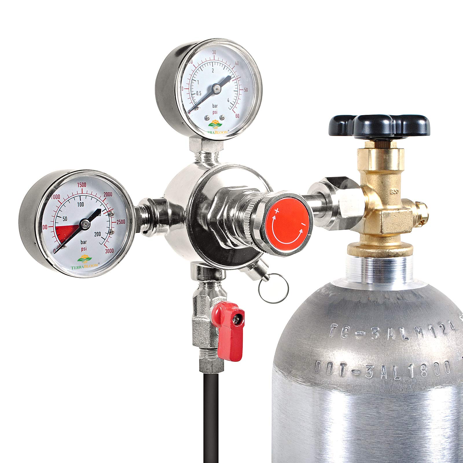 Snapklik.com : TerraBloom CO2 Keg Pressure Regulator For Draft Beer ...